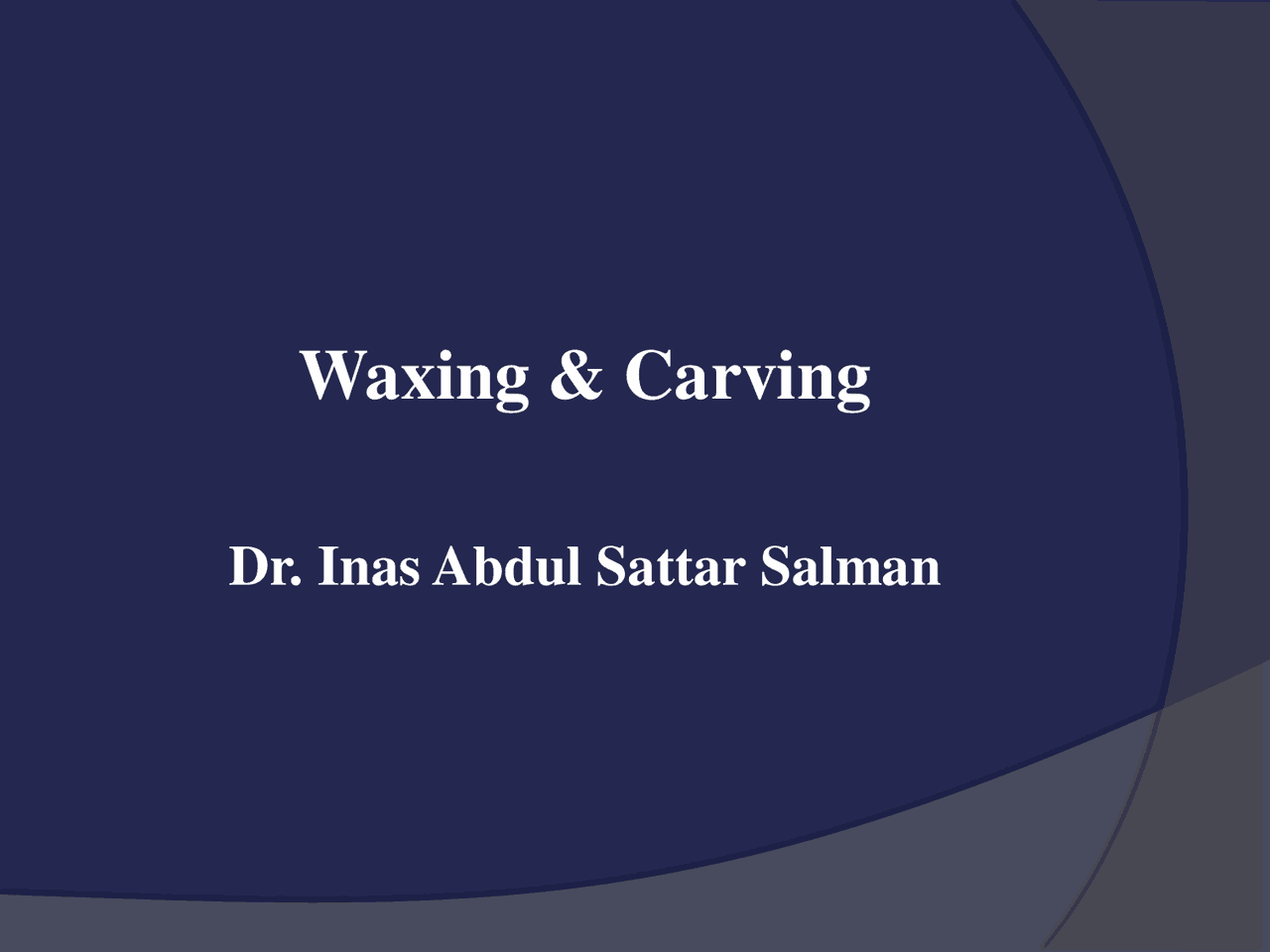 Waxing & Carving | Study notes Art | Docsity