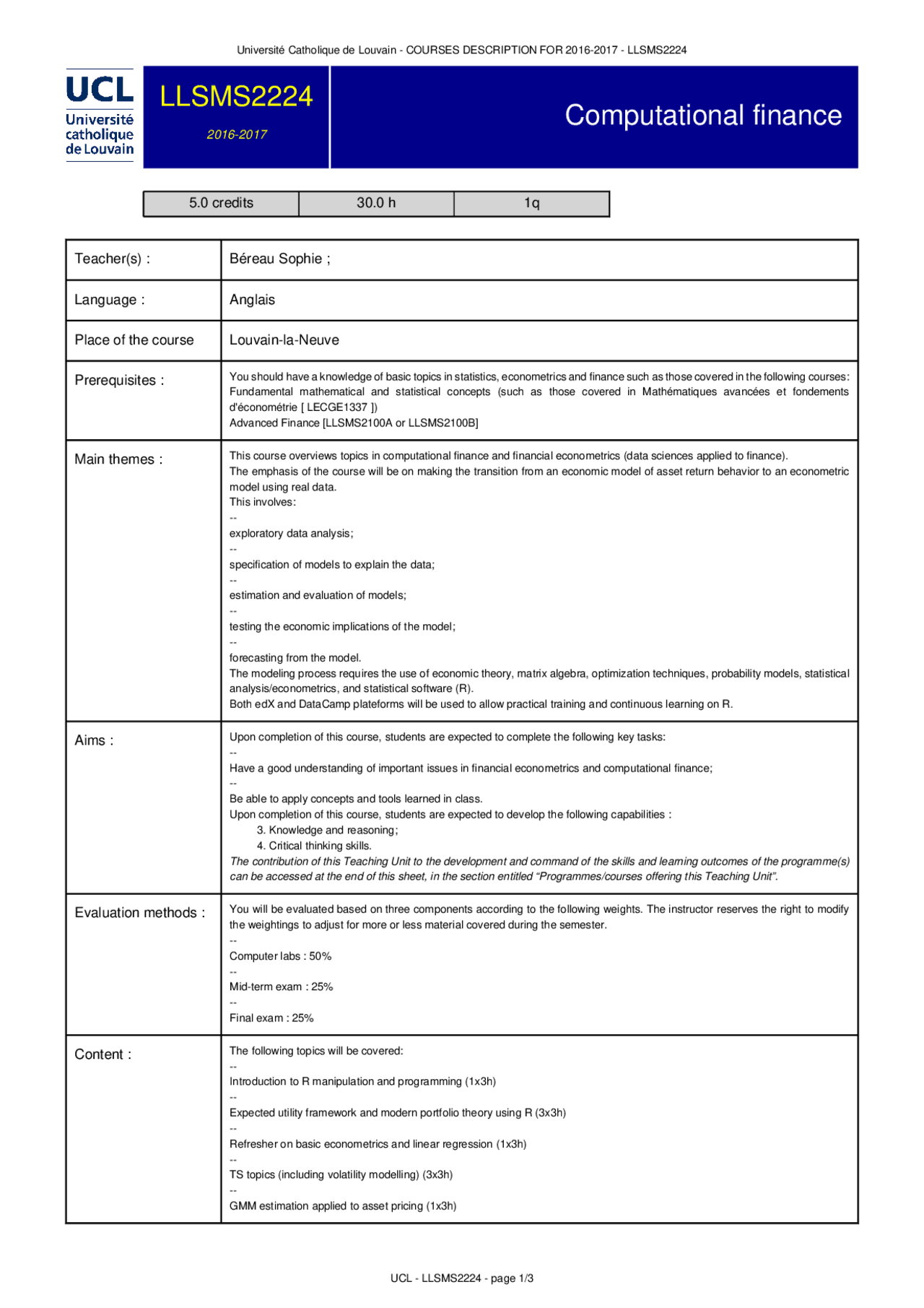 Computational Finance Schemes And Mind Maps Finance Docsity