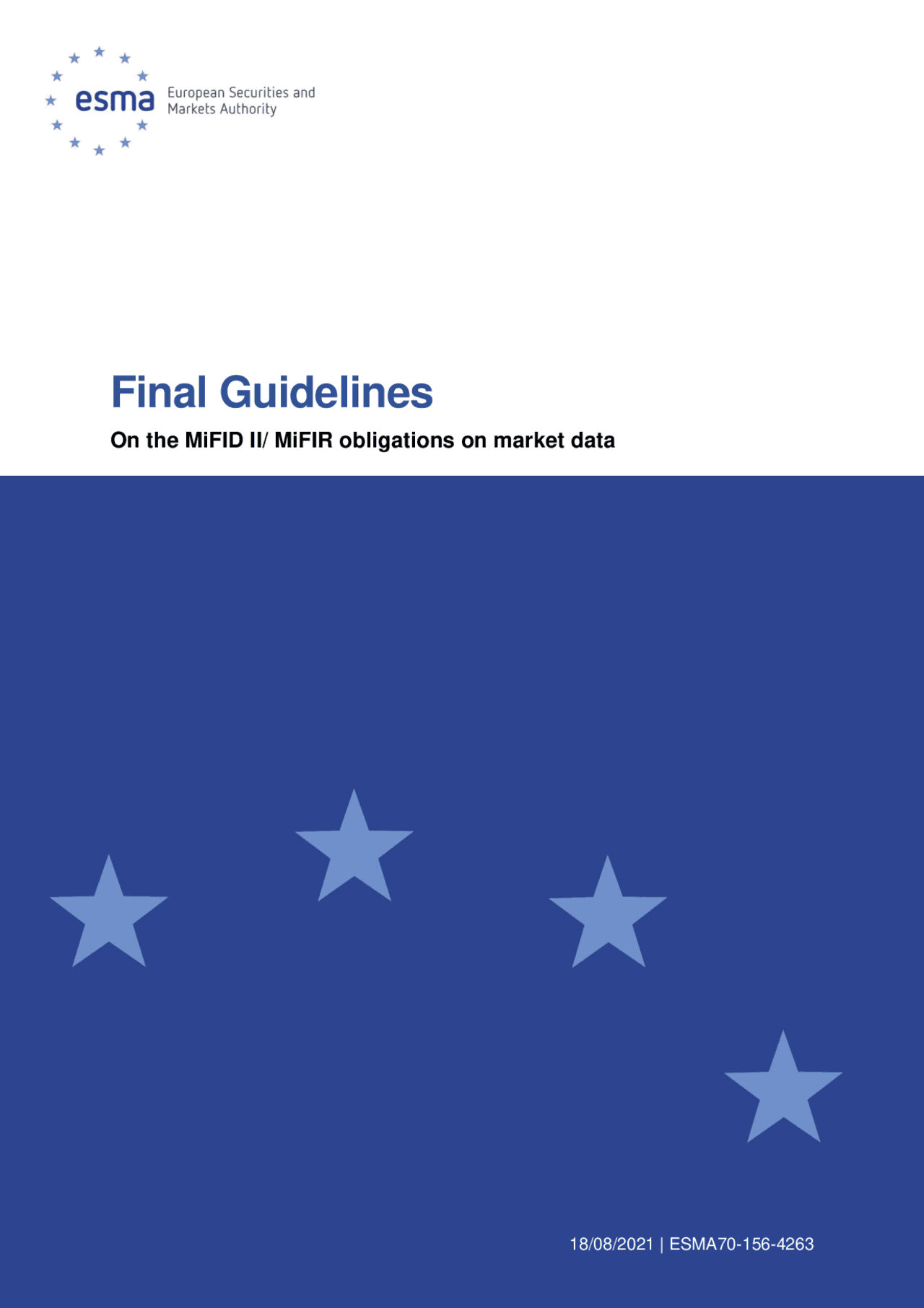 Final Guidelines - ESMA | Exercises Business | Docsity