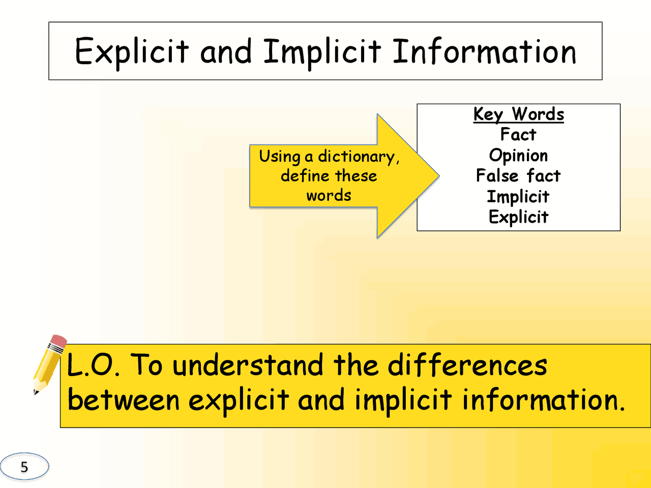 Explicit and Implicit Information | Lecture notes Art | Docsity