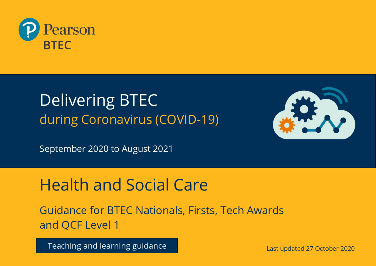 Health and Social Care Delivering BTEC | Schemes and Mind Maps ...