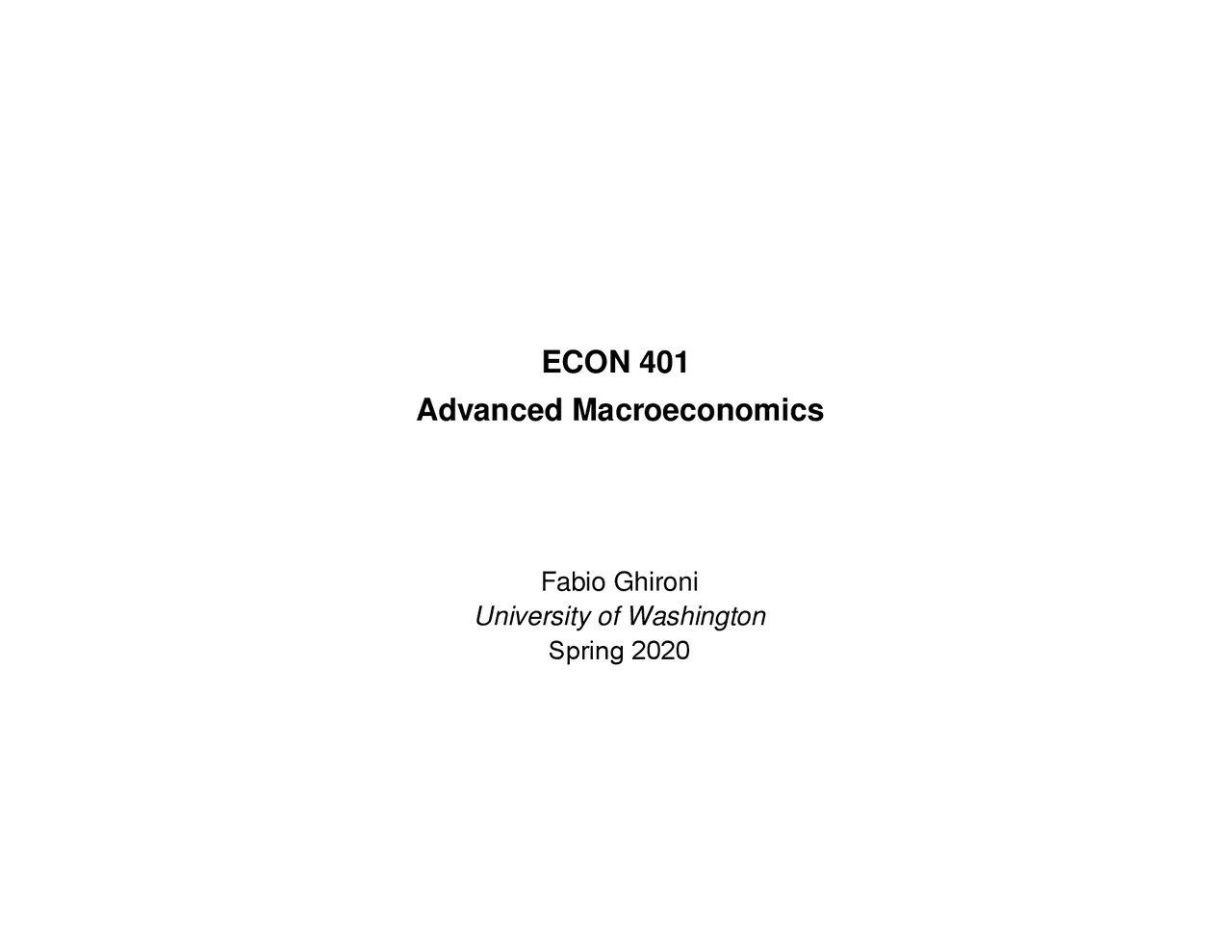 Advanced Macroeconomics: Slides | Study notes Advanced Macroeconomics ...