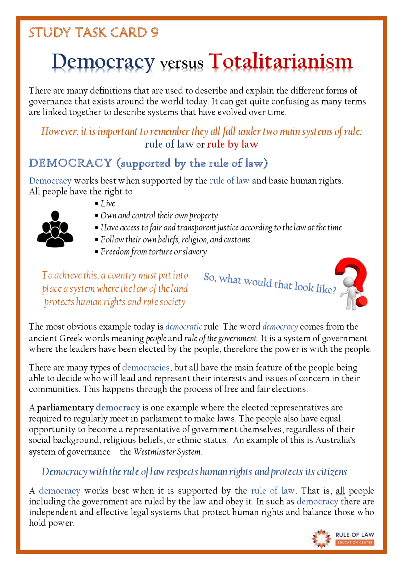 Democracy Versus Totalitarianism Lecture Notes Ancient Greek Docsity