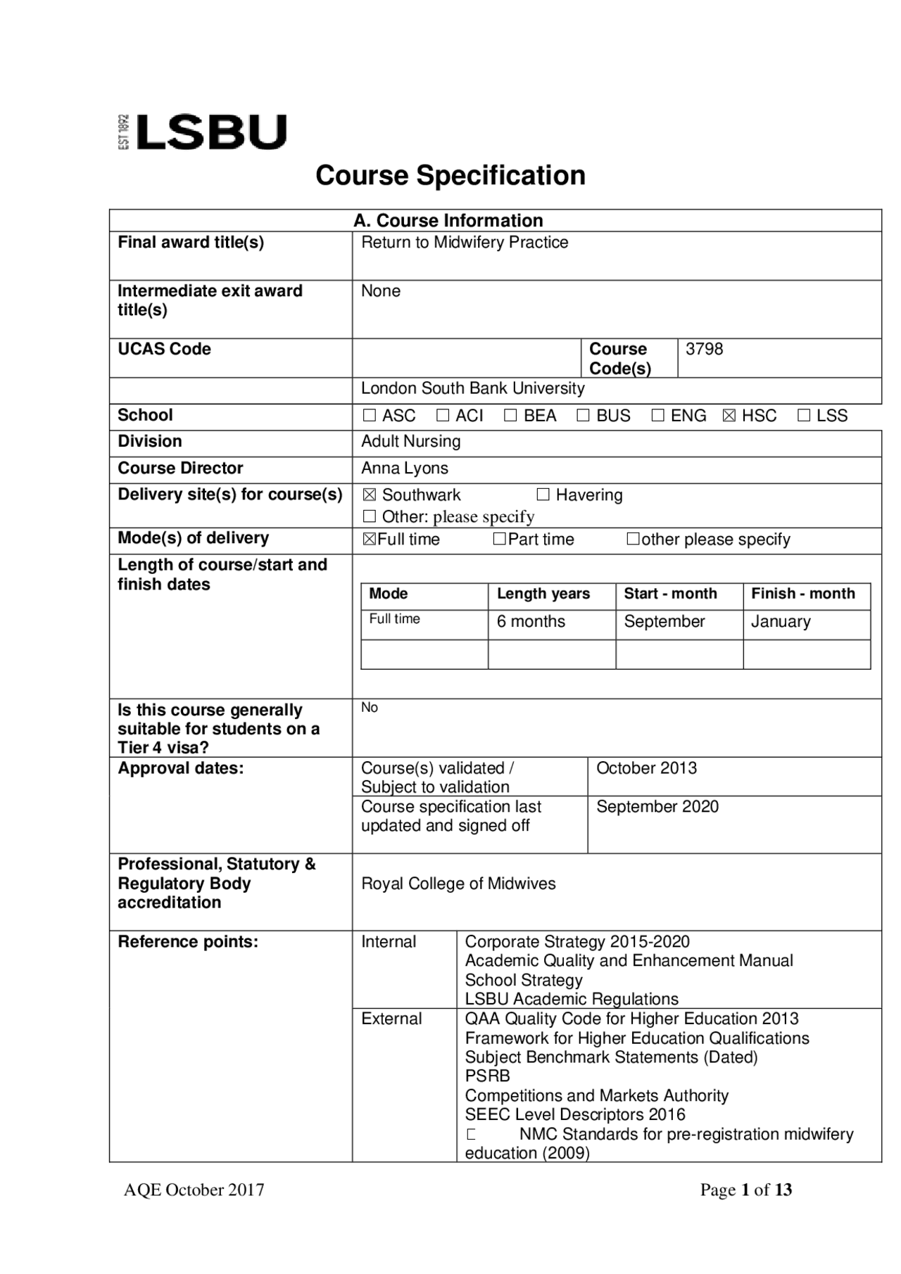 Return to Midwifery Practice Royal College of Midwives Full ... | Study ...