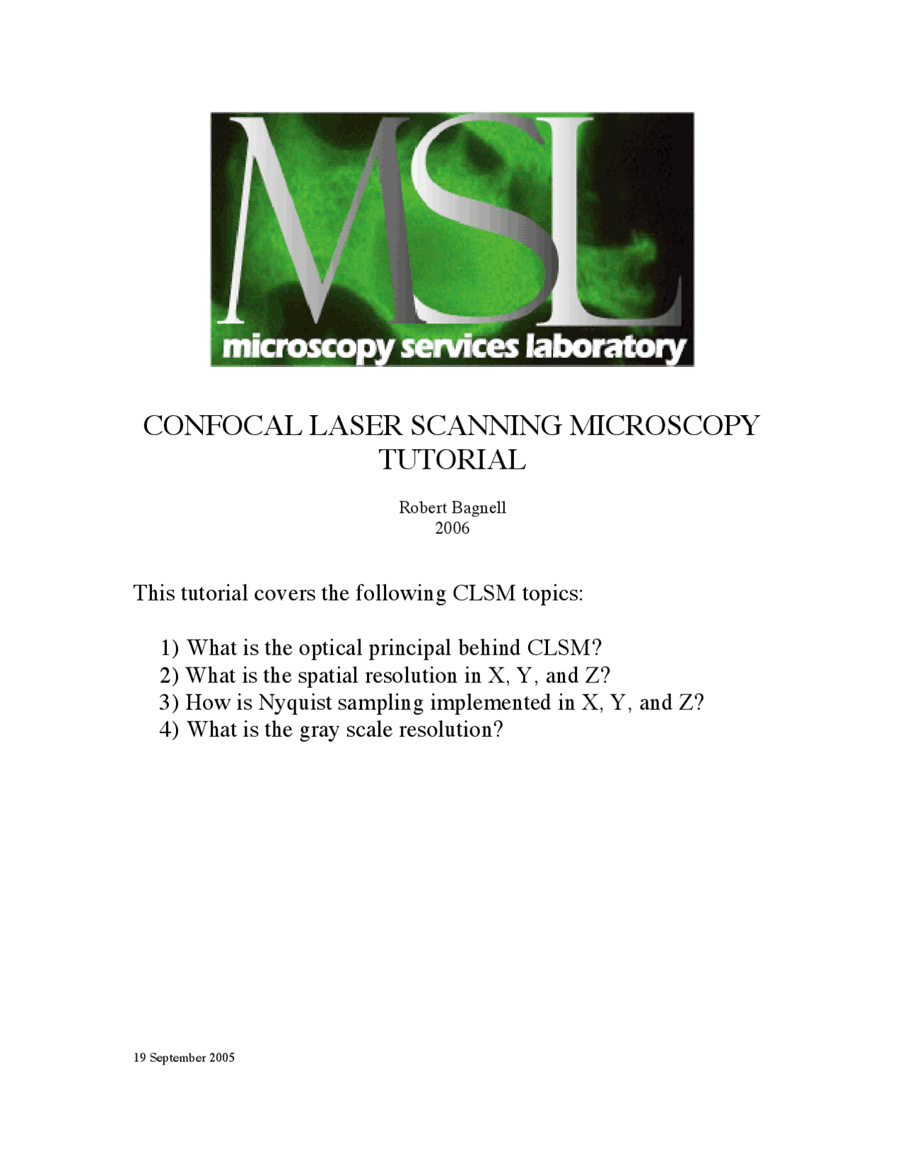 Understanding Optical Principles of CLSM and Resolution | Slides ...