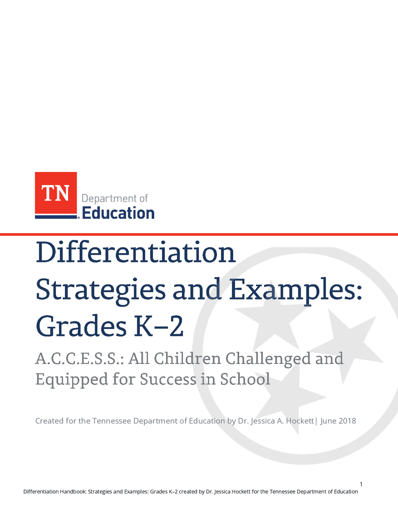 Differentiation Strategies and Examples: Grades K-2 | Study notes ...