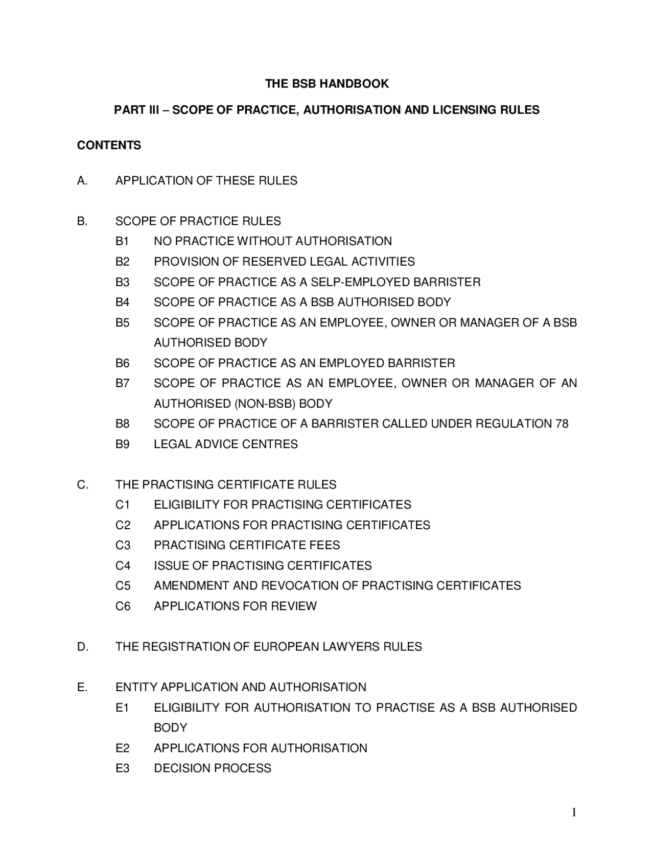 THE CODE OF CONDUCT OF THE BAR OF ENGLAND AND ... | Lecture notes ...