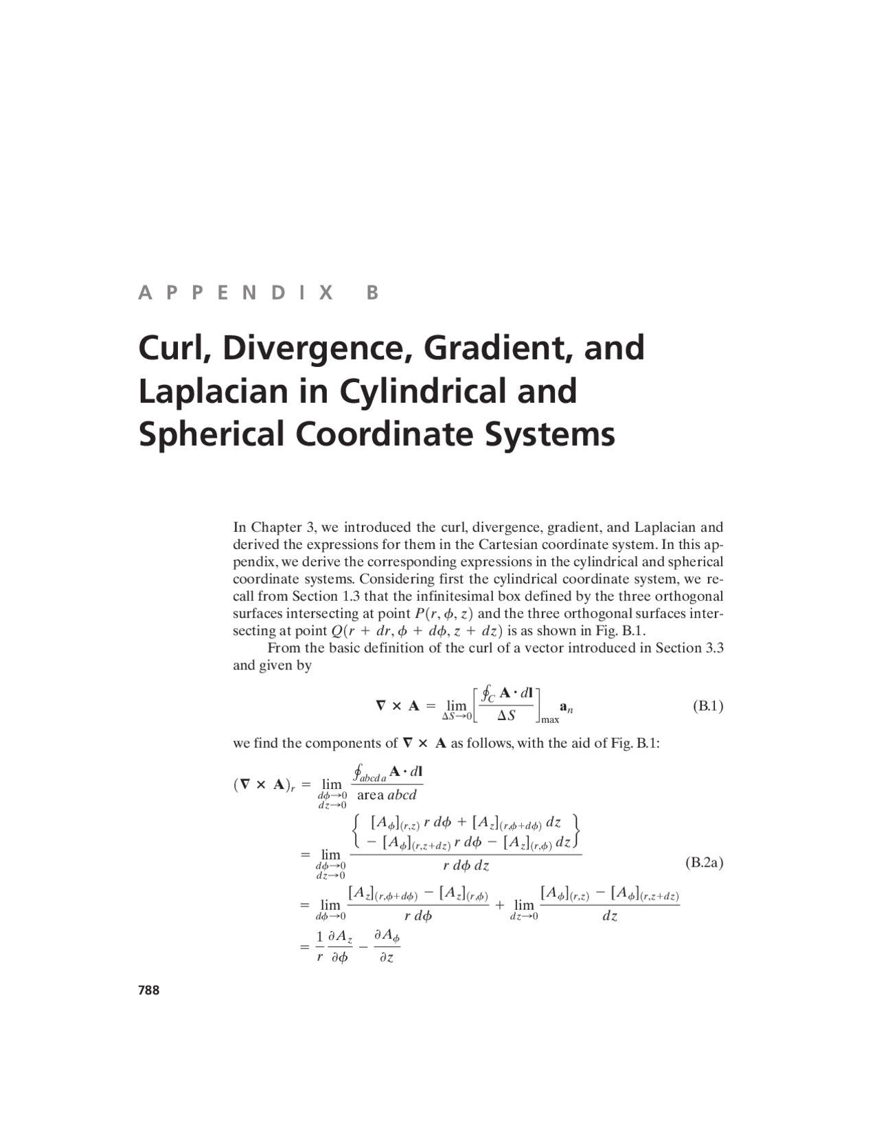 Curl Divergence Gradient And Laplacian In Cylindrical And