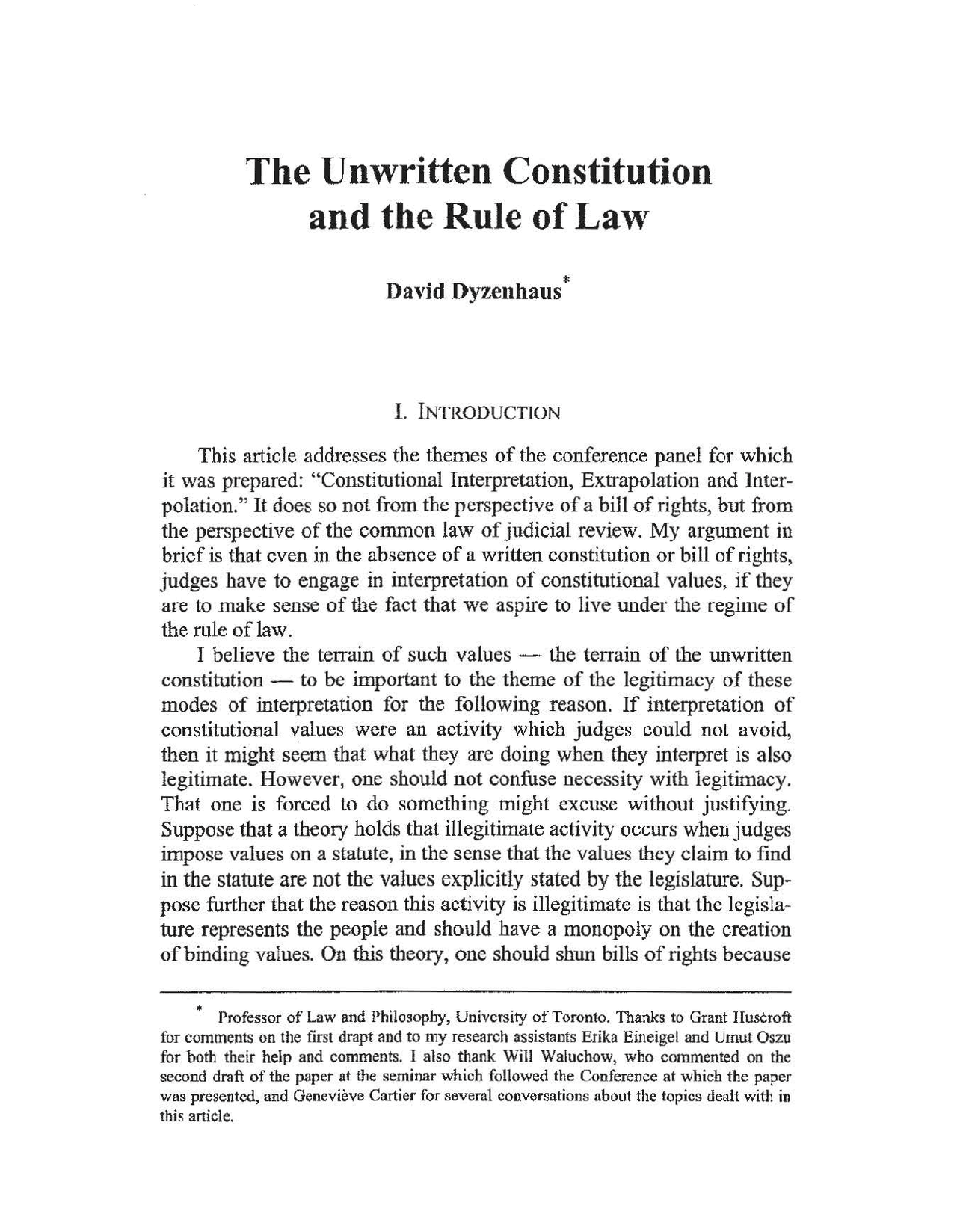 The Role of Judges in Upholding the Rule of Law: A Constitutional ...