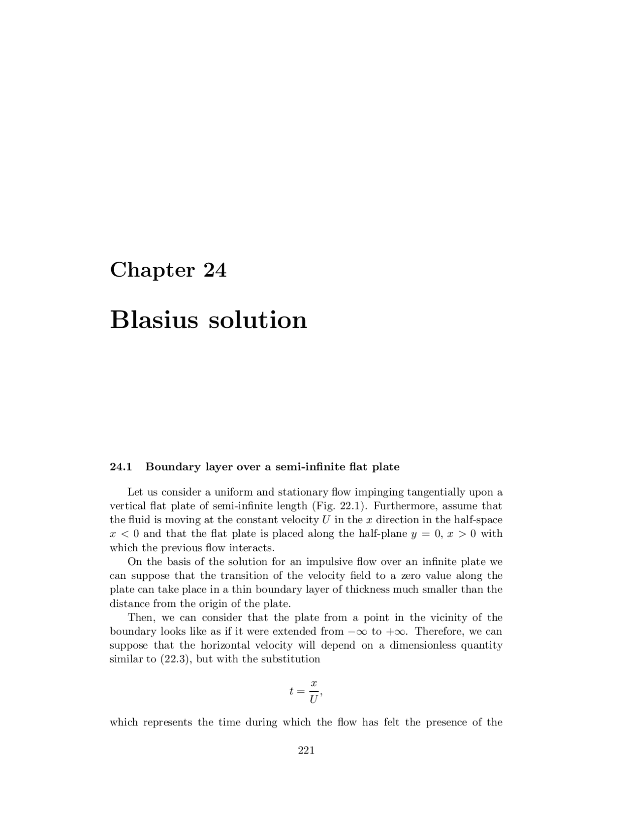 Blasius Solution Exercises Fluid Dynamics Docsity