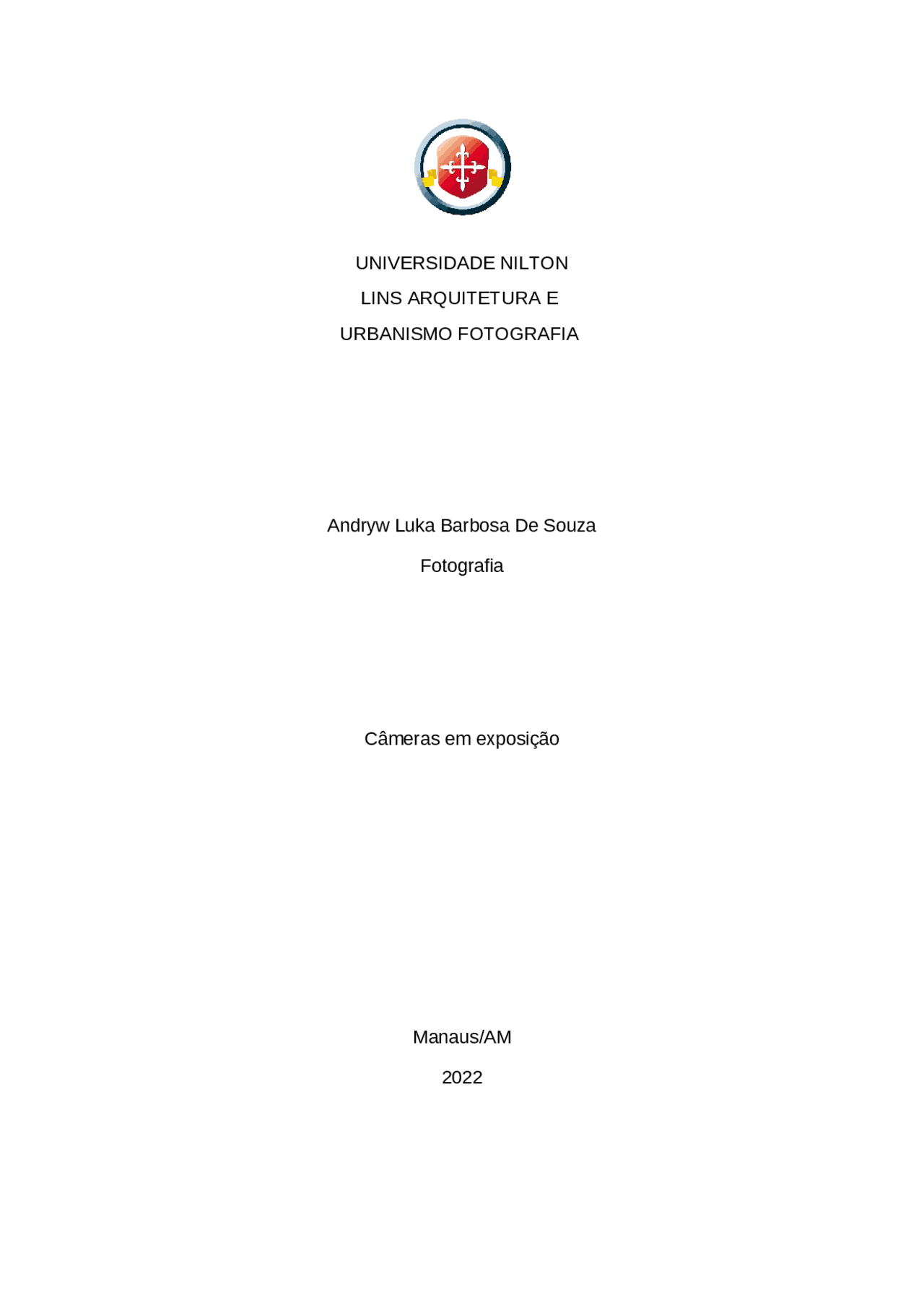Capa De Trabalho Para Teste Esquemas História Docsity
