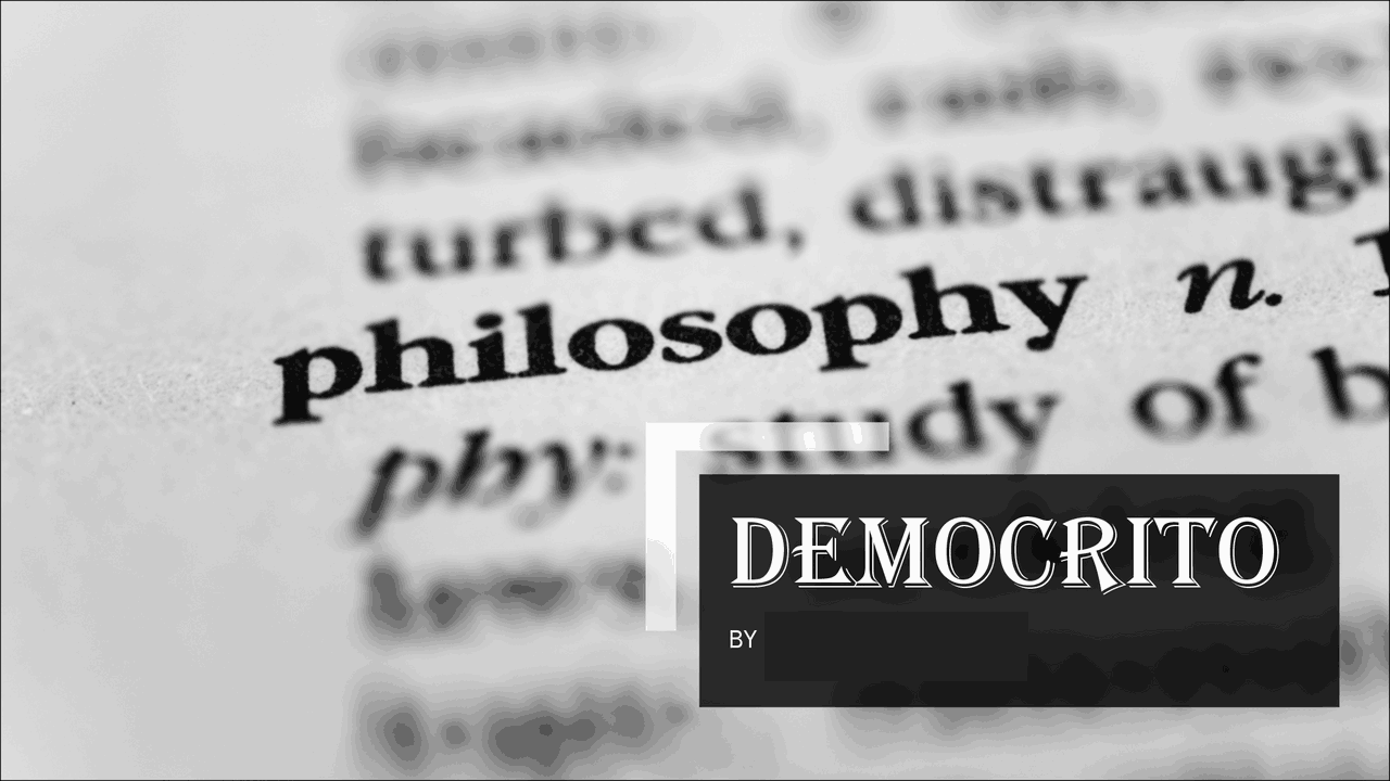 Presentazione Su Democrio Slide Di Filosofia Docsity