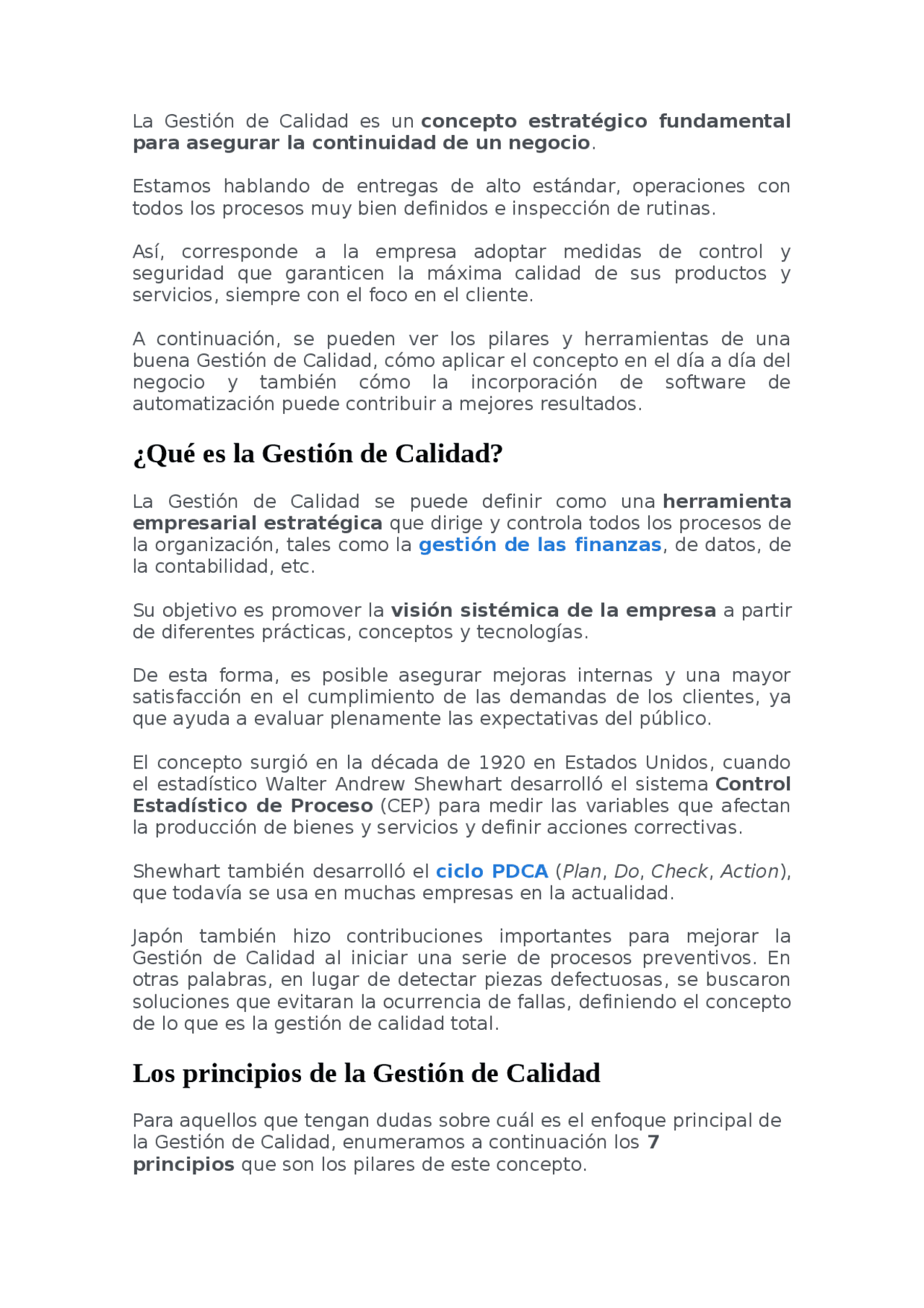La Gestión De Calidadla Gestión De Calidadla Gestión De Calidadkplp