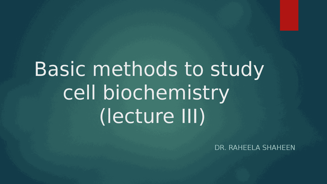 Biochemistry Techniques Ist Year Mbbs Summaries Biochemistry Docsity