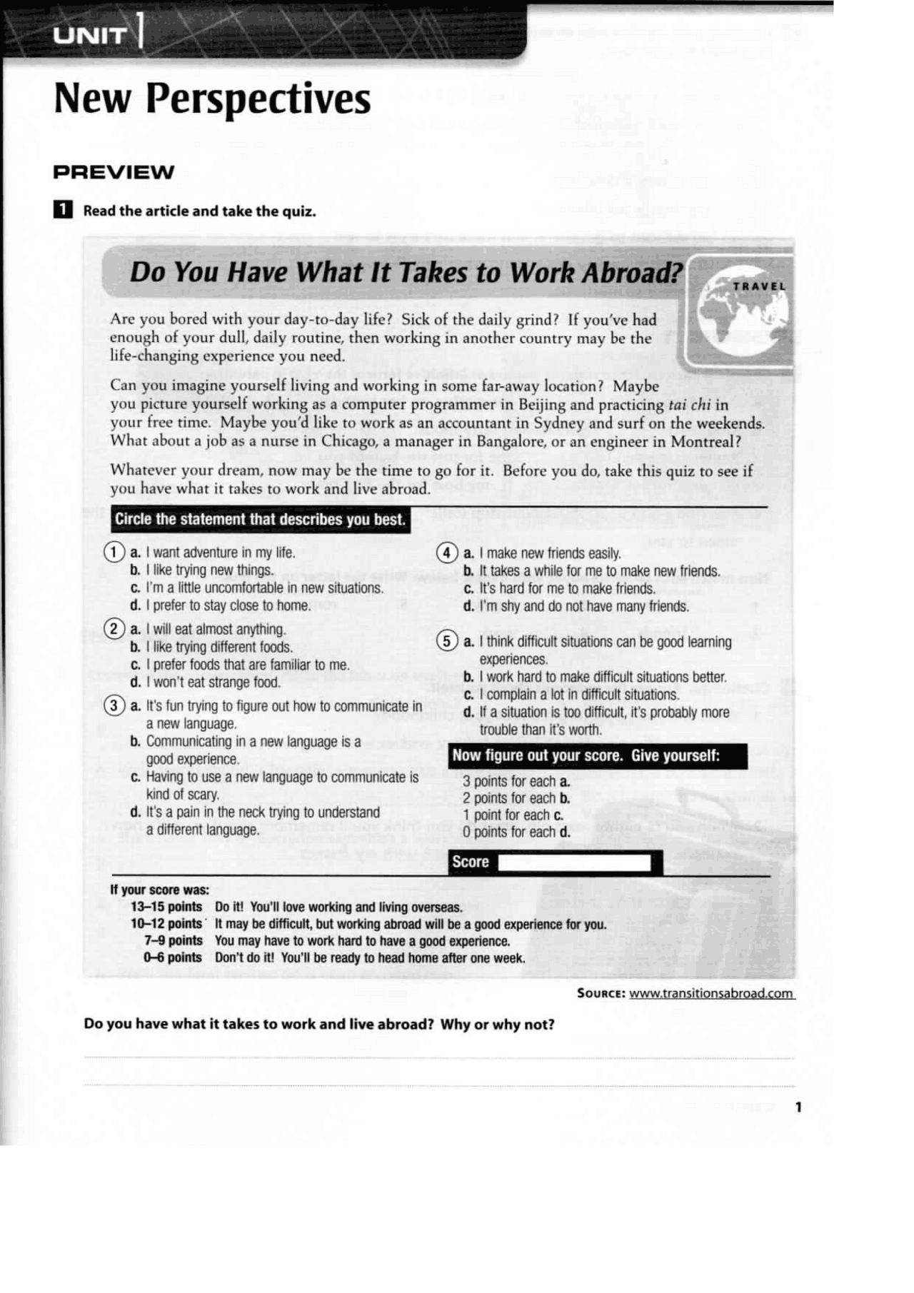 Workbook Summit 1 Libro De Texto Apuntes De Idioma Inglés Docsity