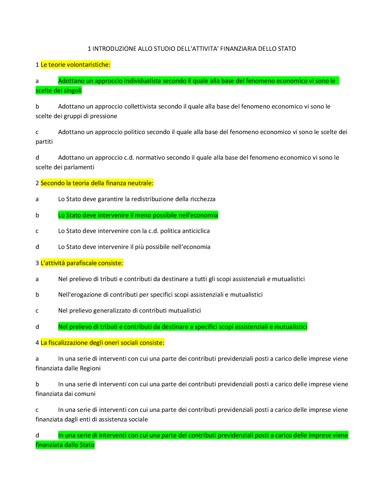 Domande complete - Diritto tributario aggiornato - pegaso | Prove d'esame di Diritto Tributario ...