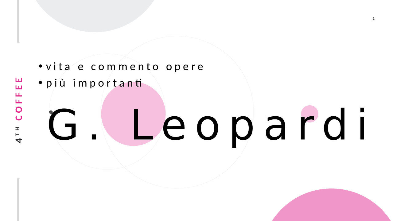Giacomo Leopardi Vita E Poesie Pdf Schemes And Mind Maps Italian