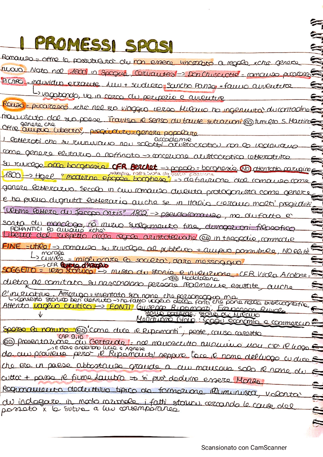 I Promessi Sposi di Alessandro Manzoni | Appunti di Italiano | Docsity