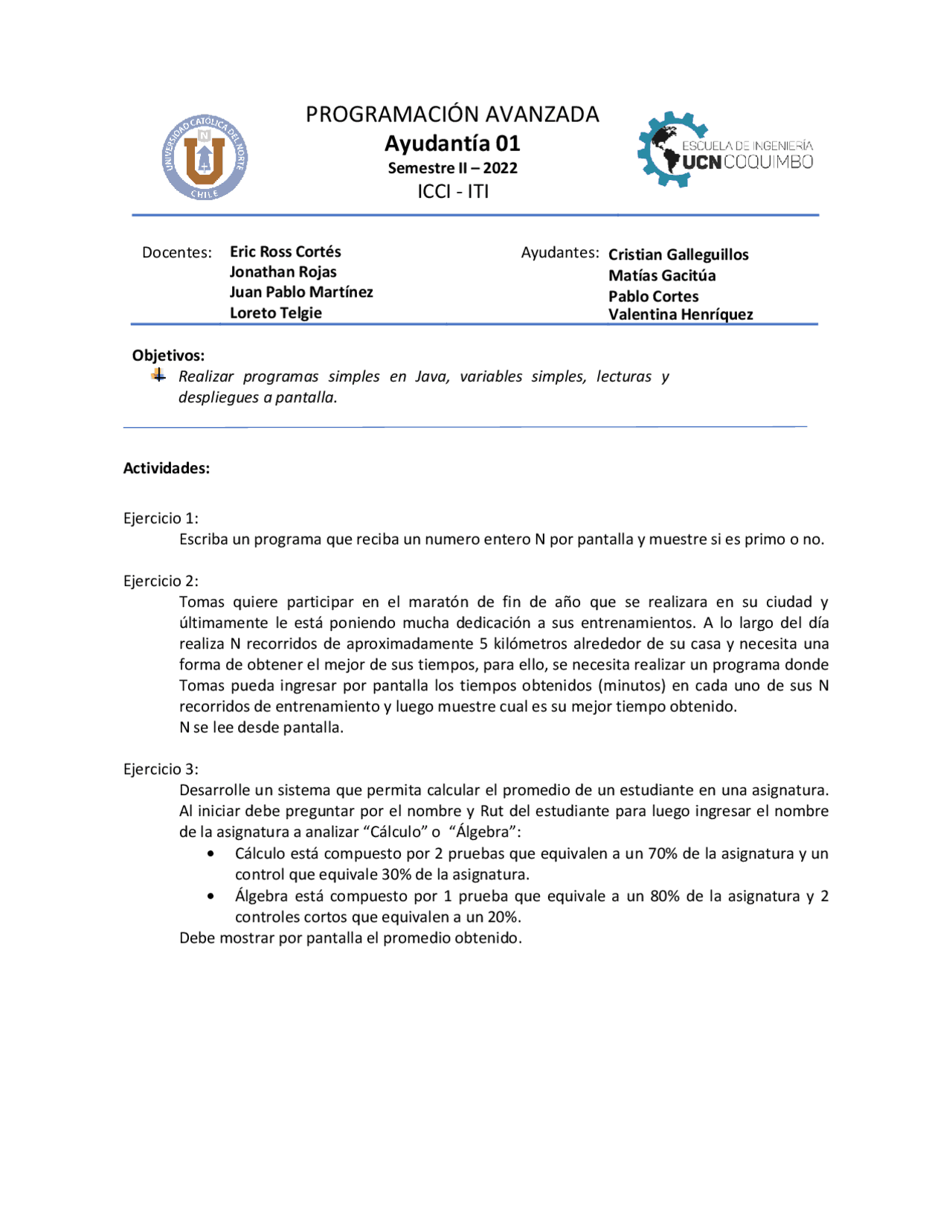 Ejercicios Programacion Apuntes De Programación Java Docsity