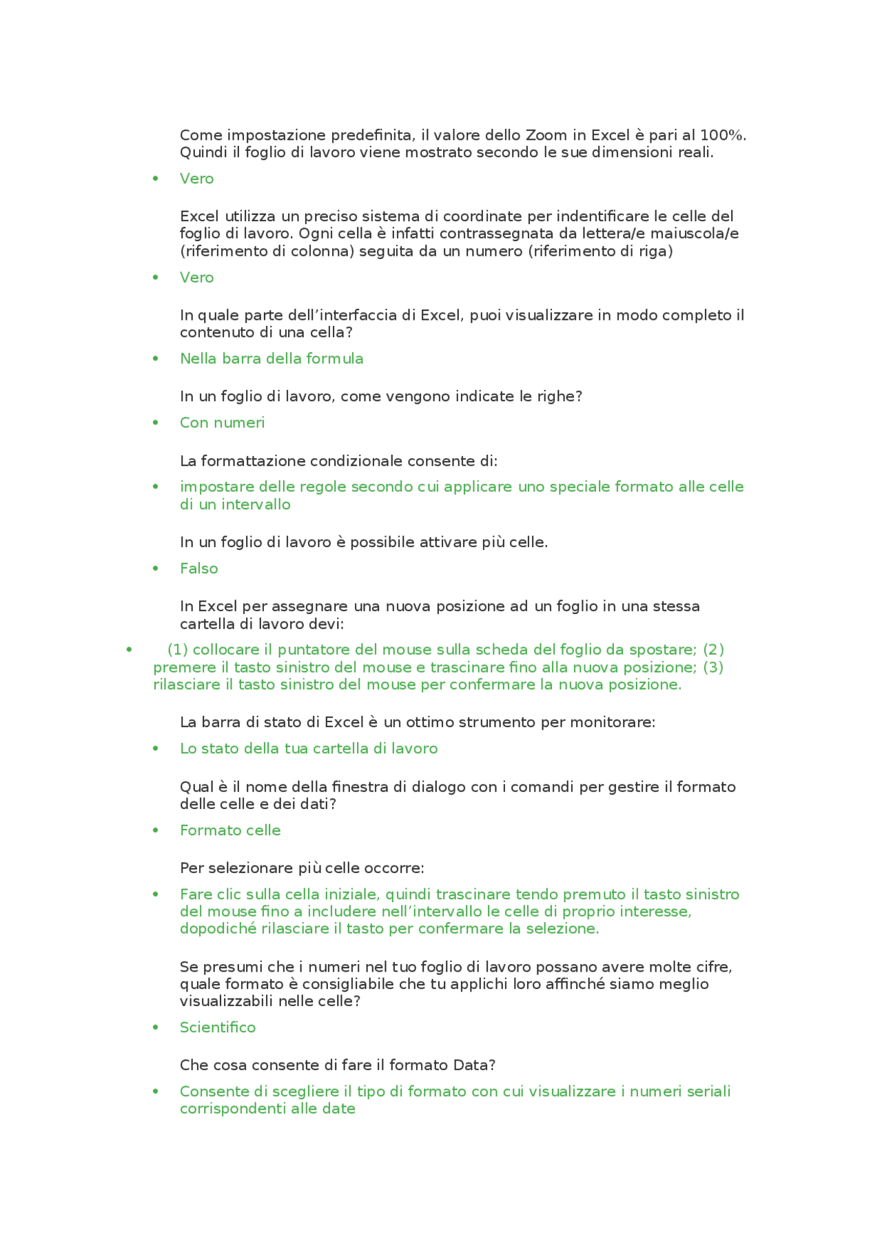 Eipass Modulo 4 Insegnamenti Informatici Prove Desame Di Elementi Di