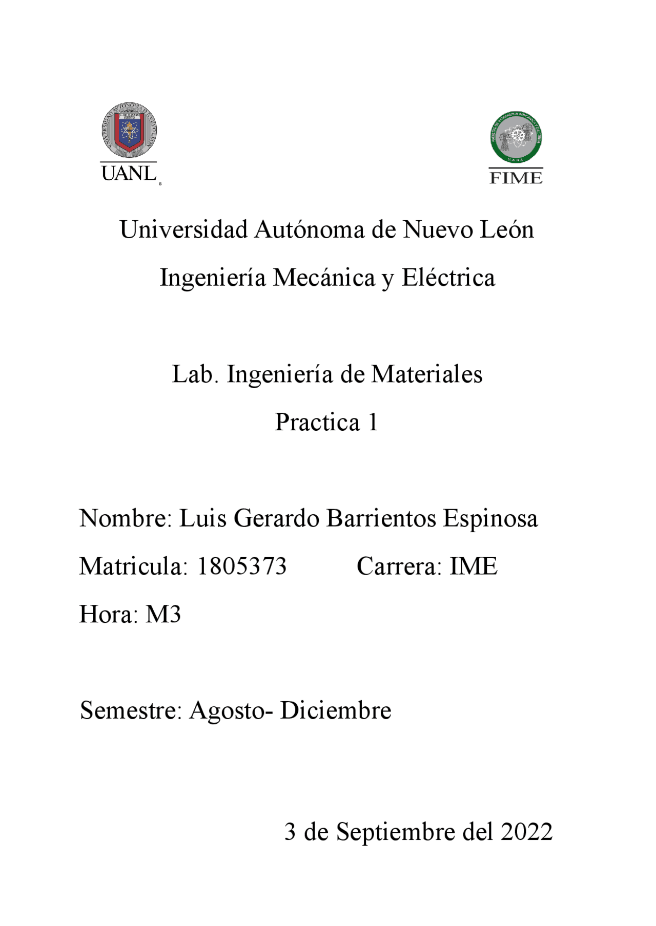Practica # 1 de dureza | Esquemas y mapas conceptuales de Ingeniería de Materiales | Docsity