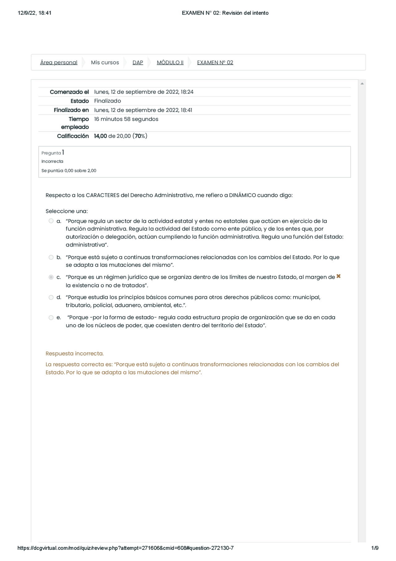 Examen Numero 2 Derecho Administrativo Exámenes De Derecho Laboral