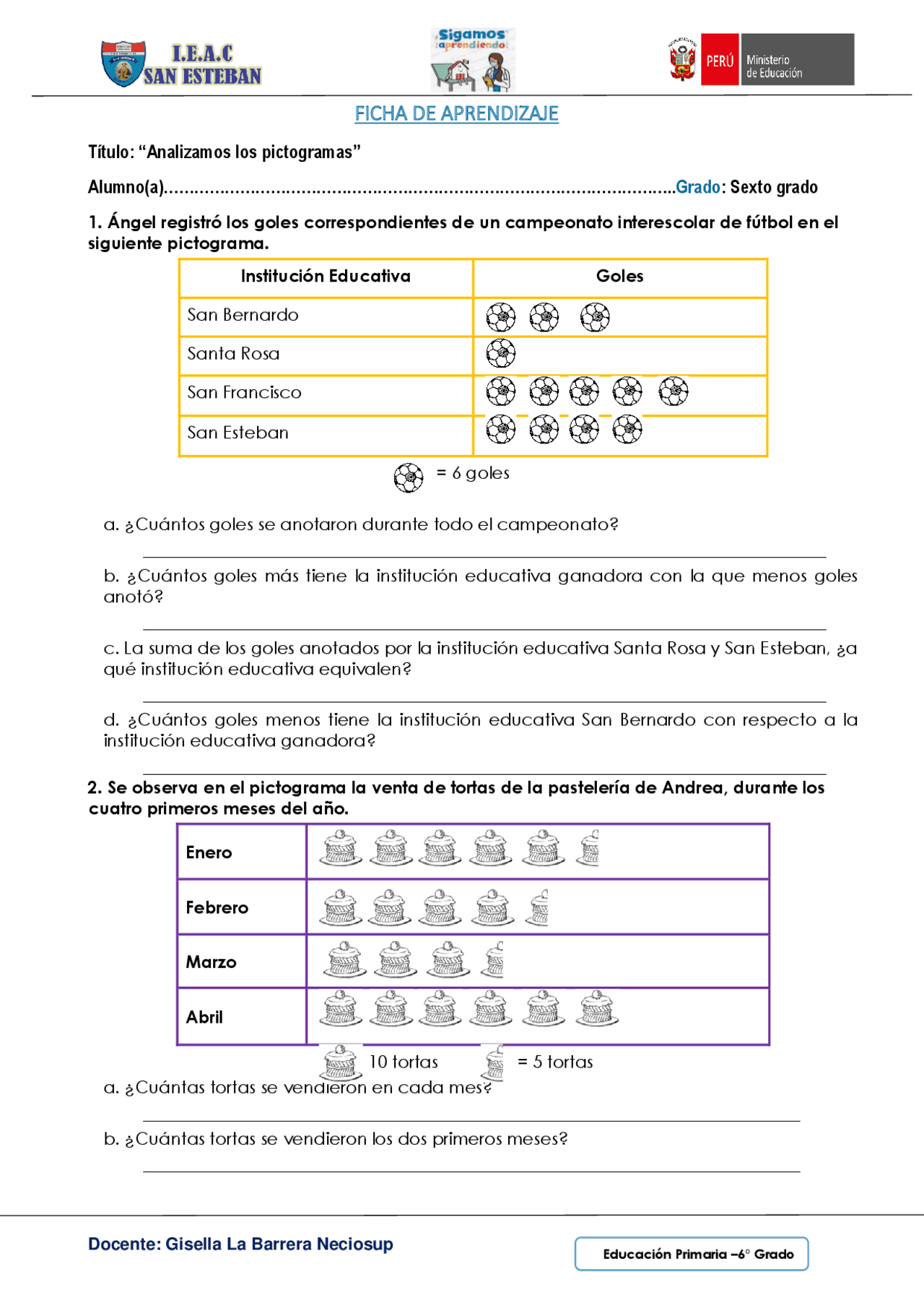 pictogramas pictogramas | Resúmenes de Matemática educativa | Docsity