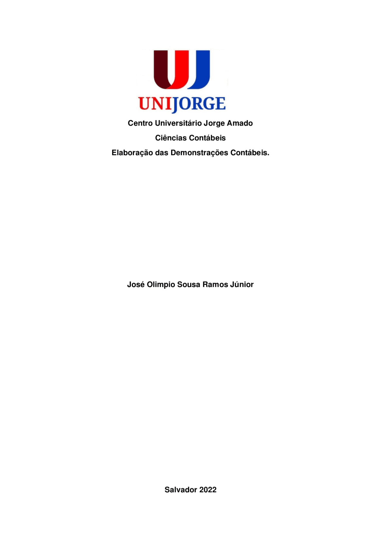 Elaboração Contabil Contabilidade Trabalhos Contabilidade Docsity