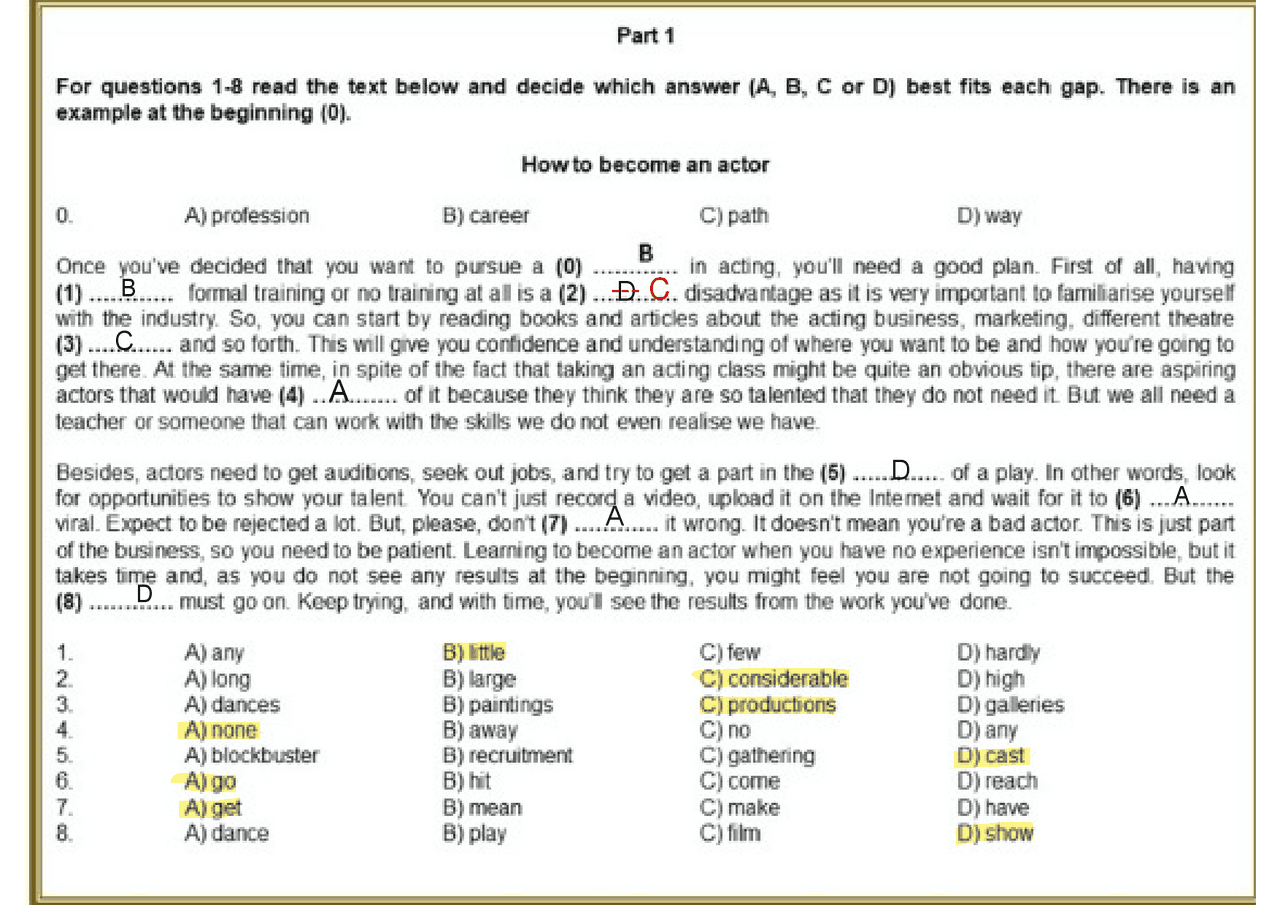 FINAL EXAM ADVANCED 3 | Exámenes de Inglés | Docsity