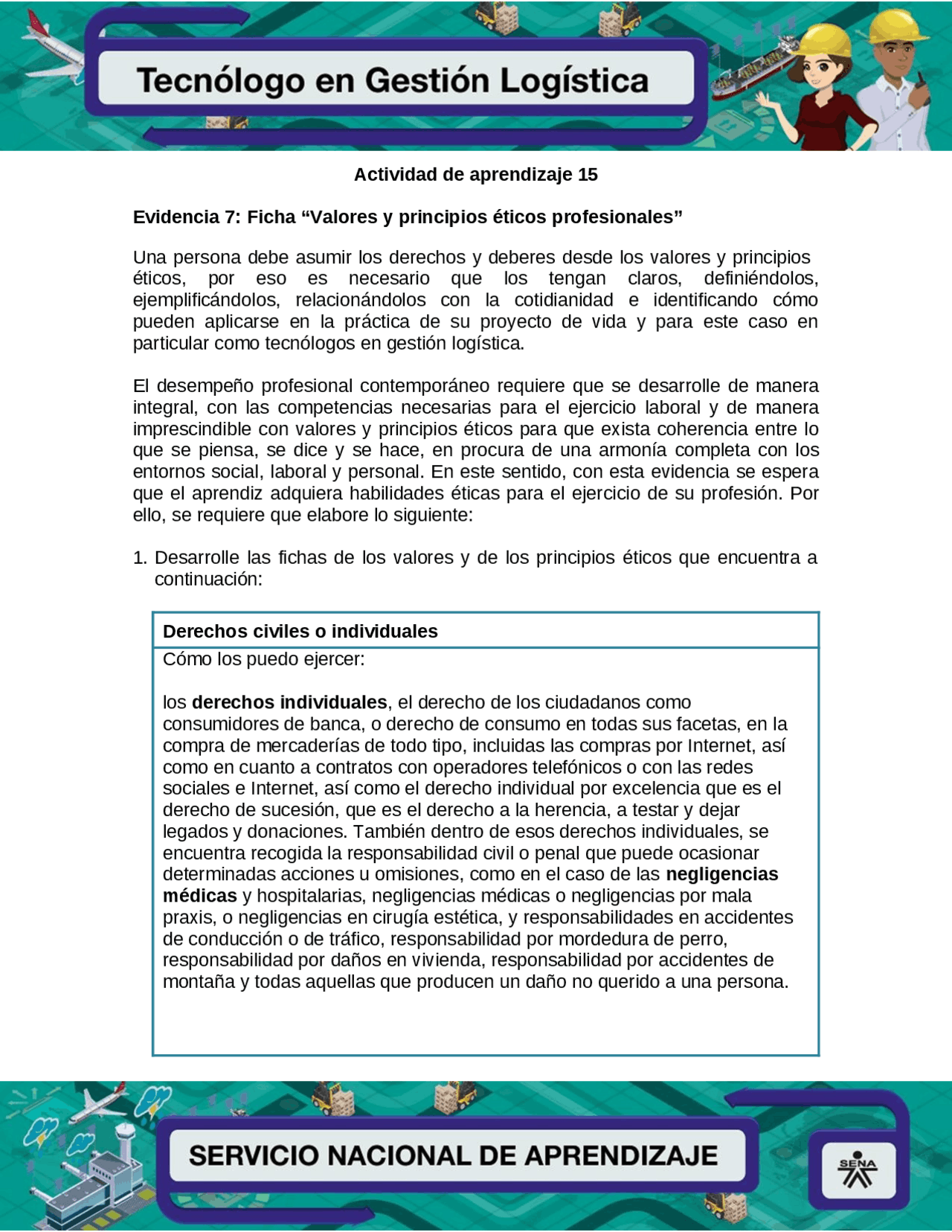 Actividad De Aprendizaje Resúmenes De Logística Docsity