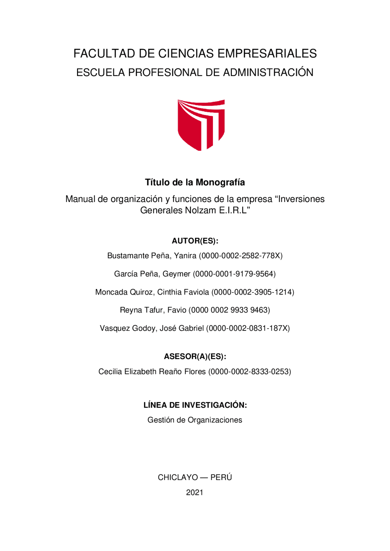 Monografía De Administración De Empresas Monografías Ensayos De