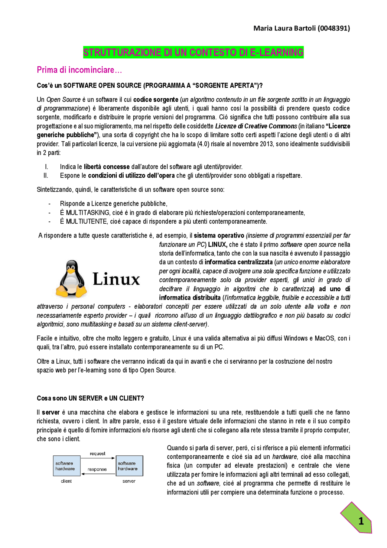 Abilità Informatiche Avanzate 1 Parte Corso Appunti Di Elementi Di