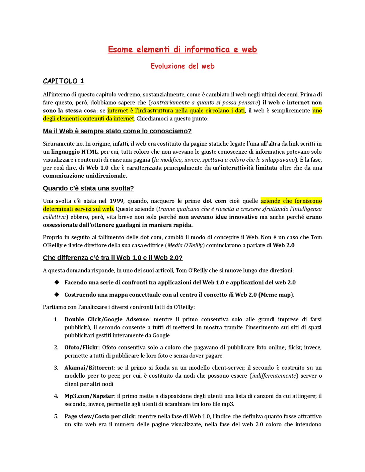 Sintesi Libro Elementi Di Informatica Schemi E Mappe Concettuali Di