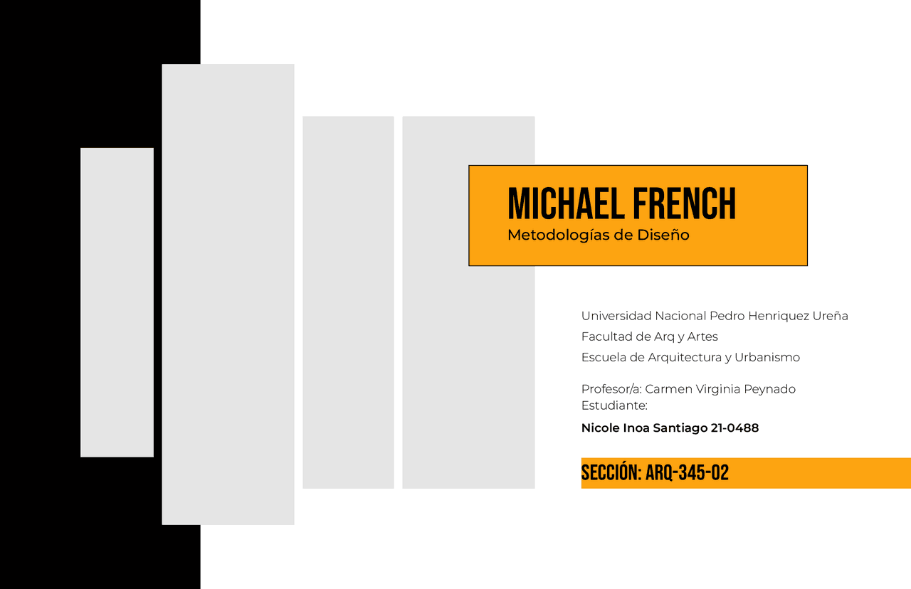 Metodologia de michael french | Diapositivas de Diseño | Docsity