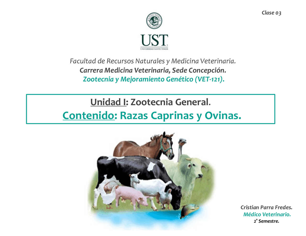 Unidad 1: Razas caprinas y ovinas | Diapositivas de Zootecnia | Docsity