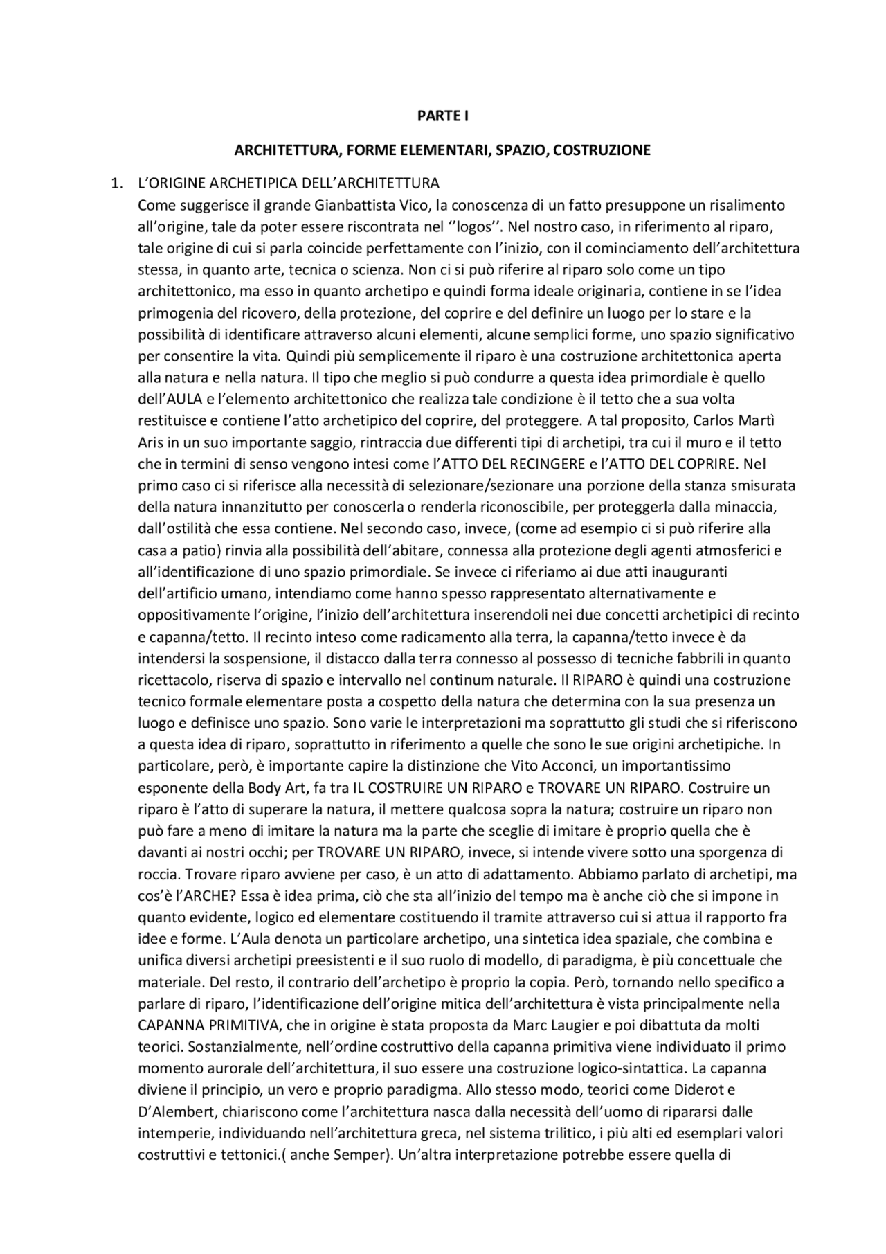 Riassunto del libro La metopa e il Triglifo | Appunti di Laboratorio di ...