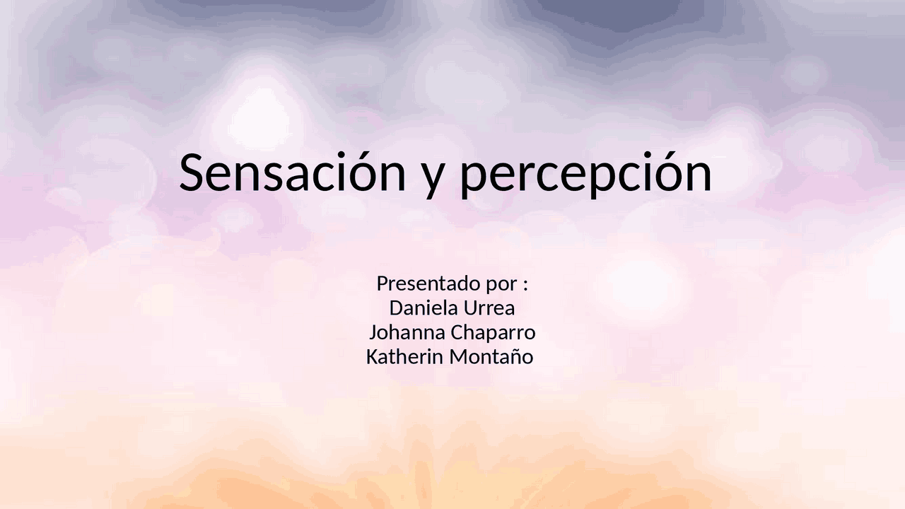 Experimento sensación y percepción | Ejercicios de Psicología de la Percepción | Docsity