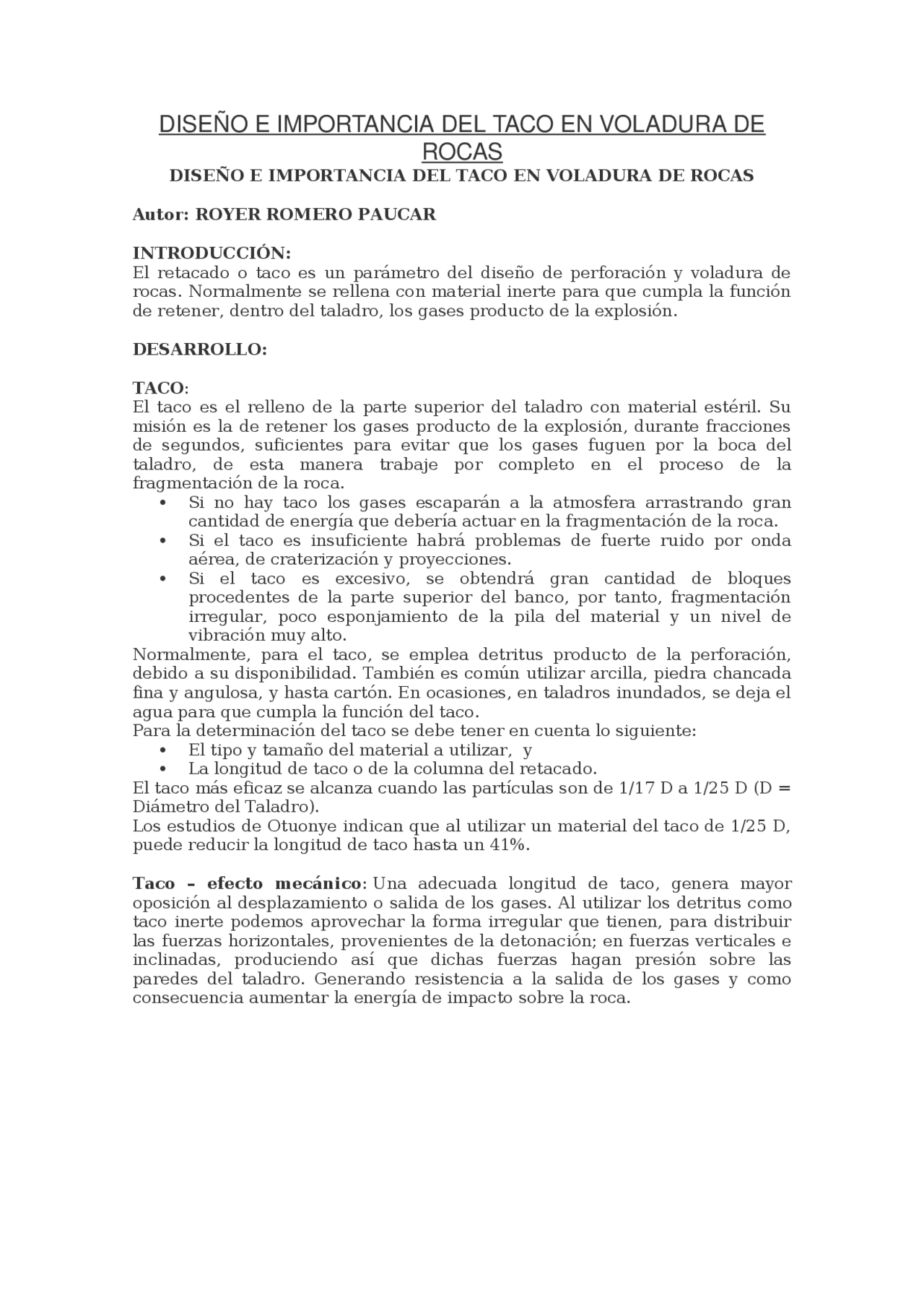 Métodos De Perforación Resúmenes De Matemáticas Aplicadas Docsity