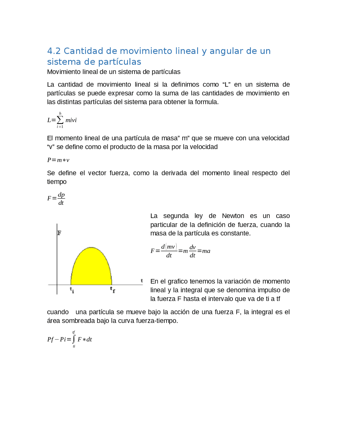 Movimiento Lineal y Angular de Sistemas de Partículas | Resúmenes de ...