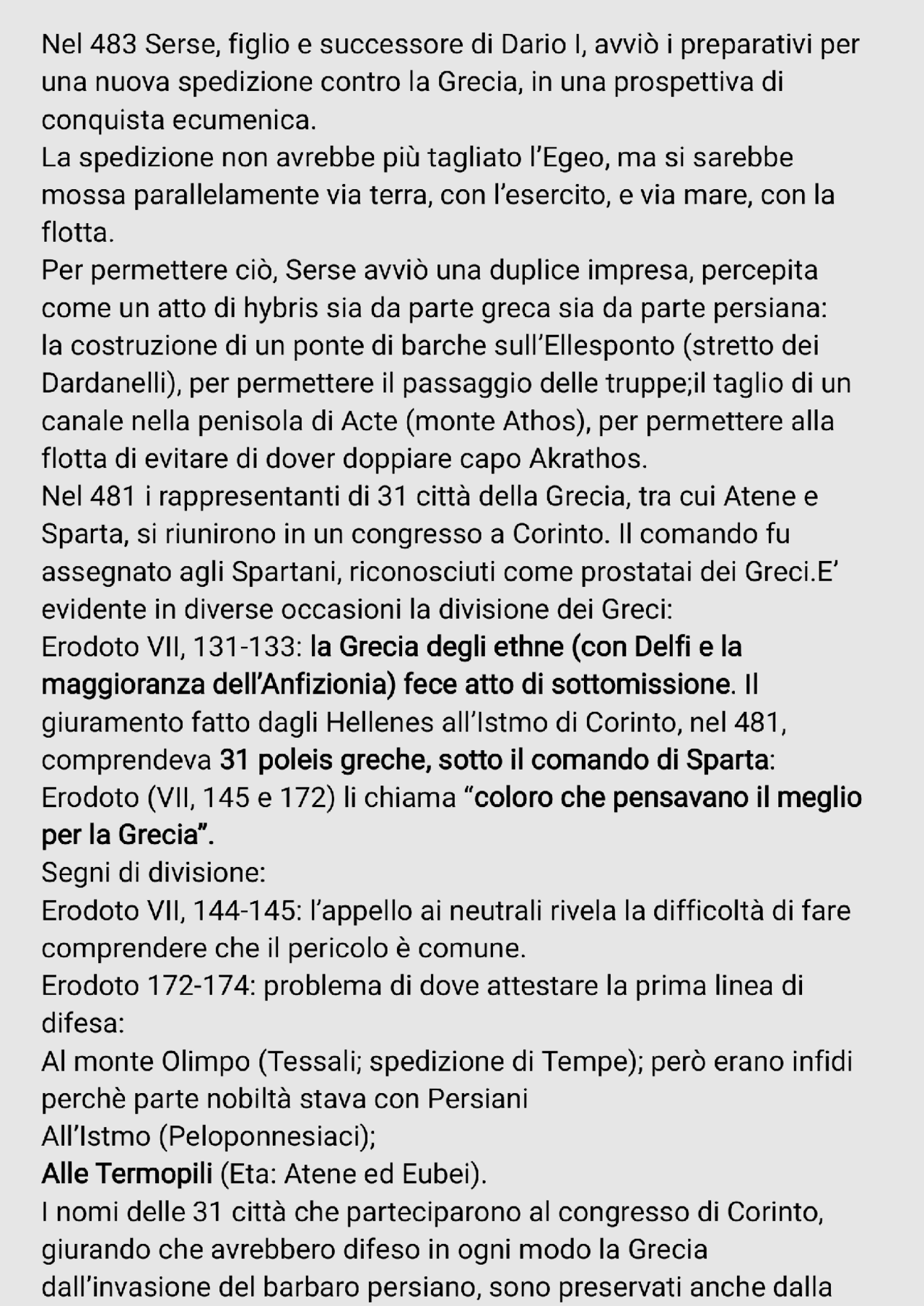 Appunti di storia greca parte 2 | Appunti di Storia - Docsity