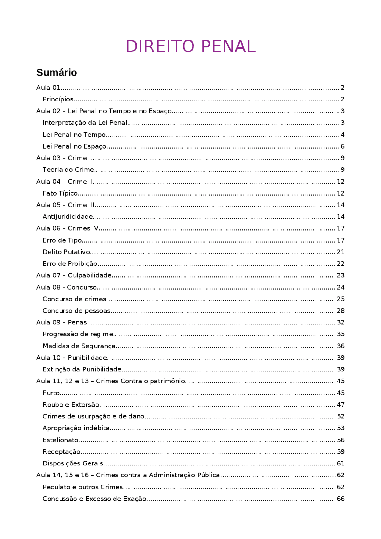 Resumo De Dirieto Penal Para Concursos Resumos Direito Penal Docsity