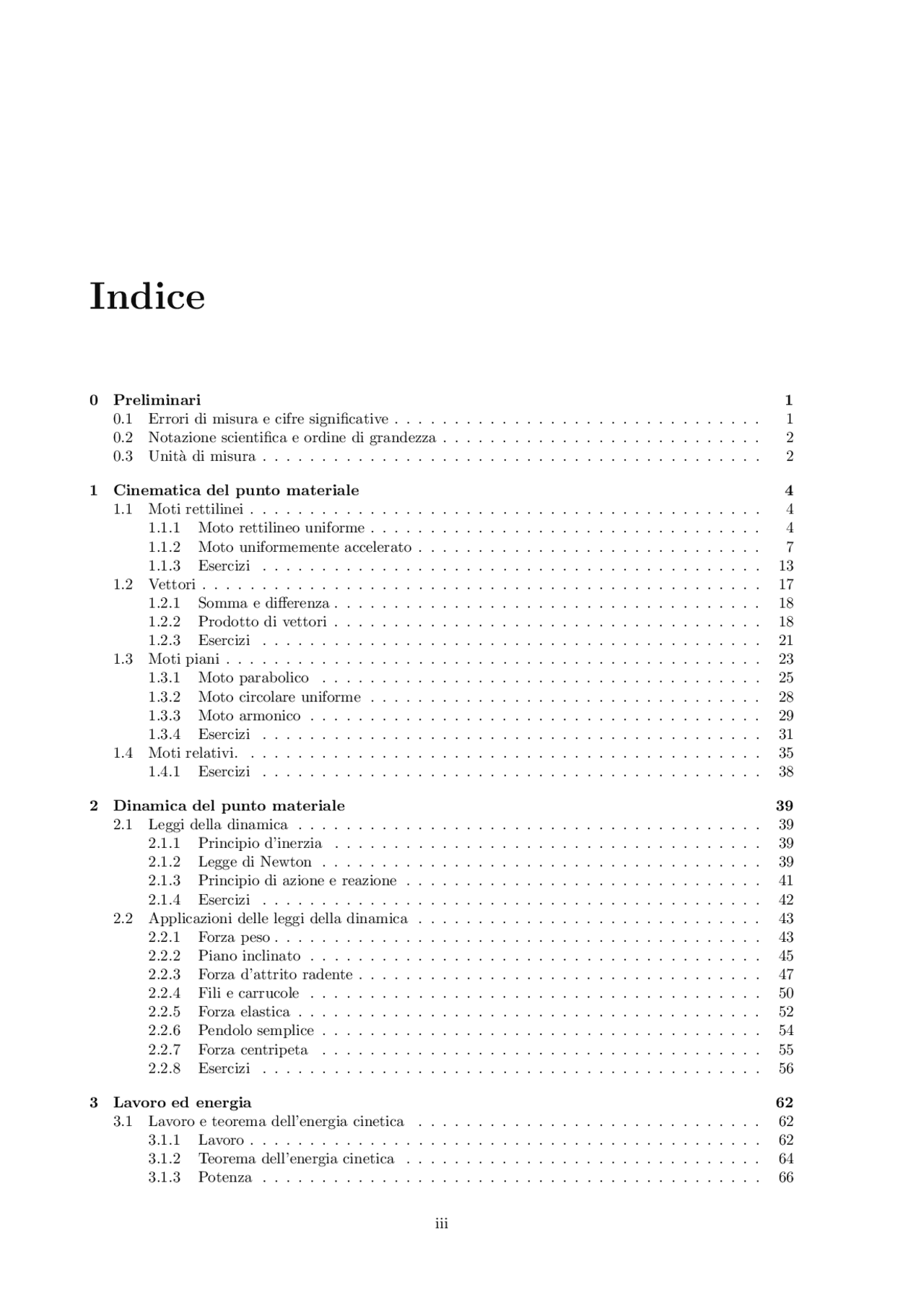 ESERCIZIARIO CON SOLUZIONI FISICA 1 | Prove d'esame di Fisica | Docsity