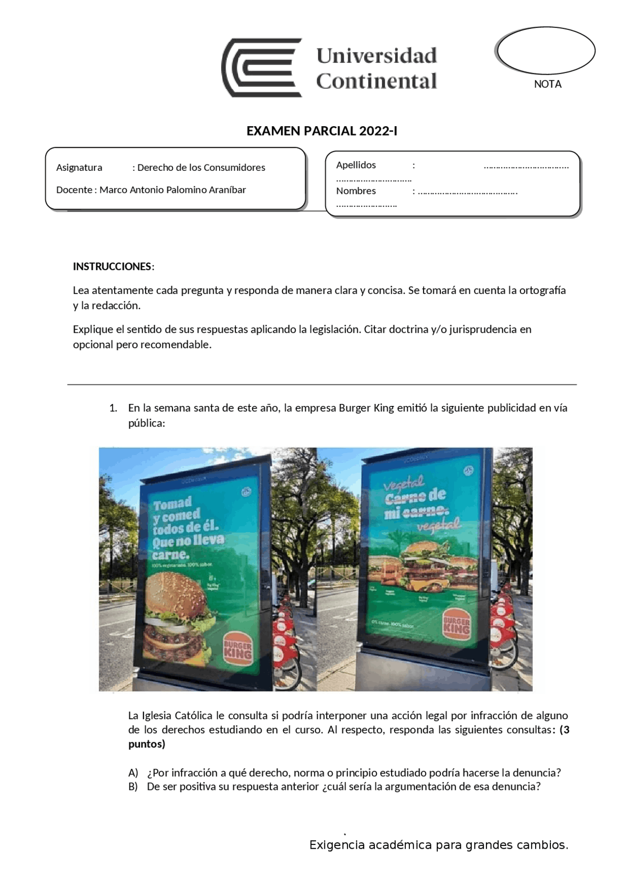 Examen Sobre Derecho Exámenes Selectividad De Derecho Docsity