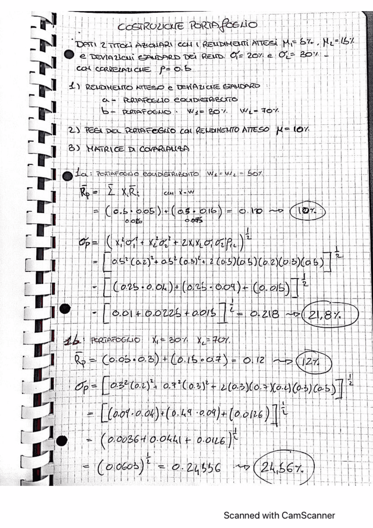 Esercizi Esami Finanza Applicata Prof Ciciretti Prove Desame Di