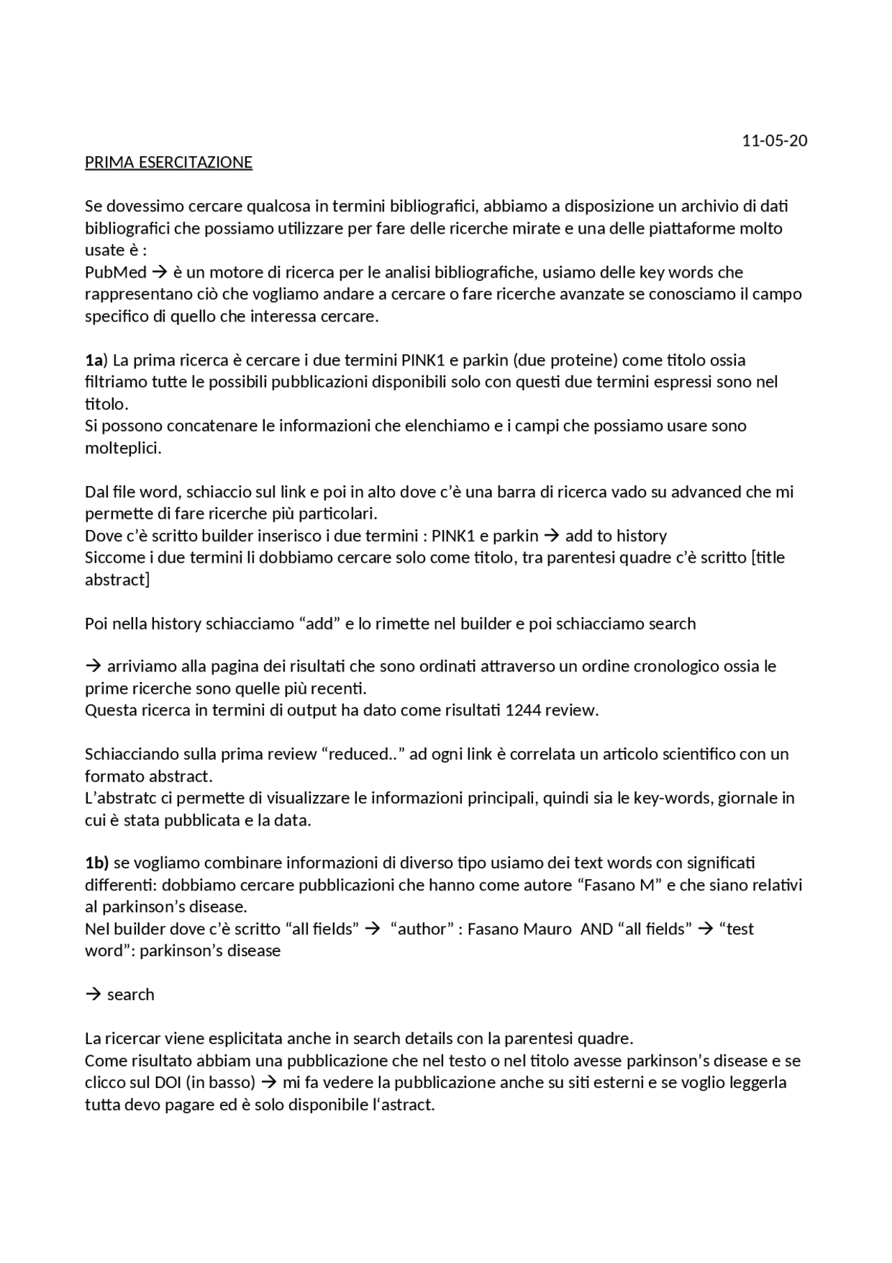 Appunti Del Laboratorio Di Bioinformatica Appunti Di Bioinformatica