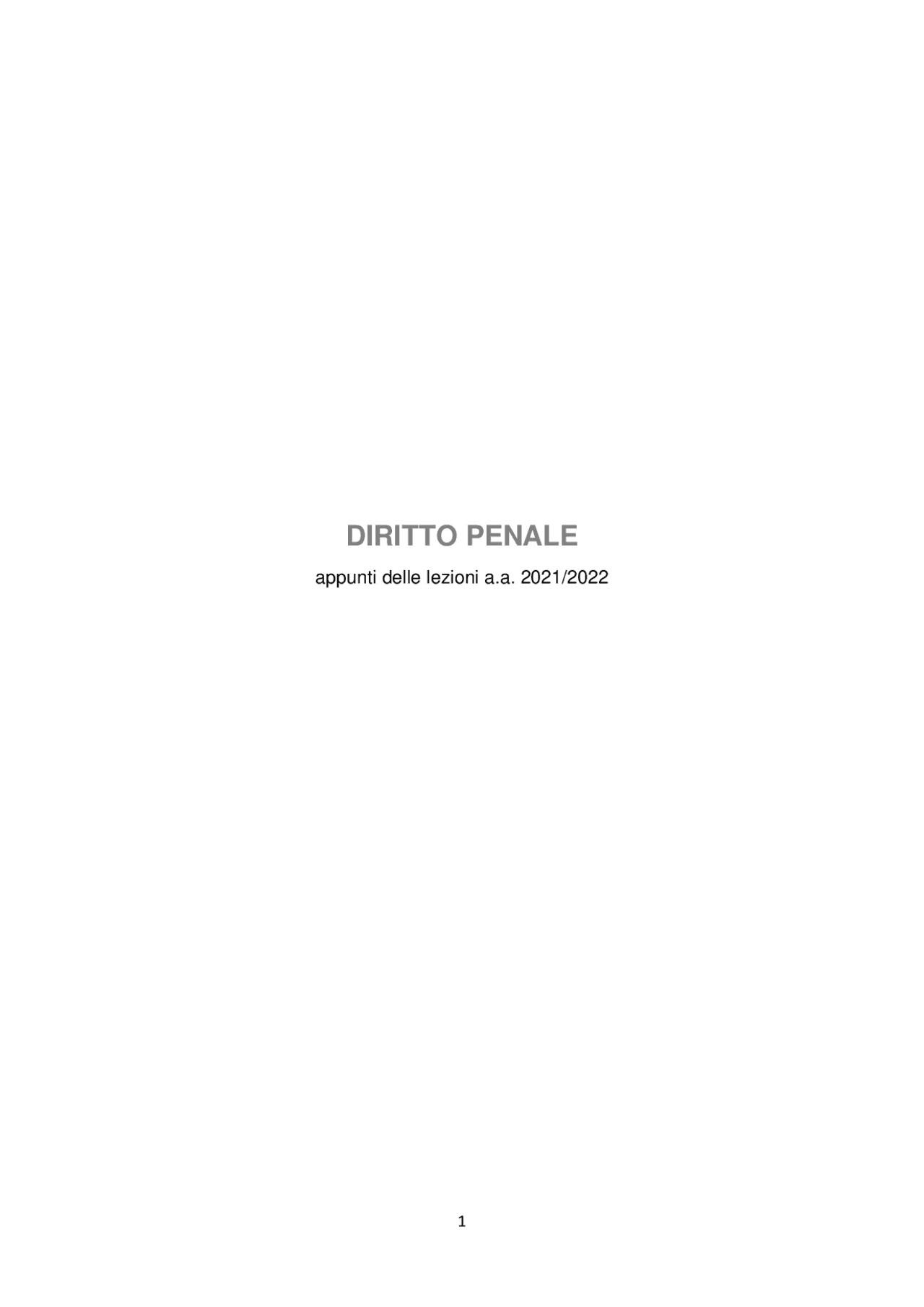 Appunti Delle Lezioni Diritto Penale Prof Cingari Appunti Di Diritto