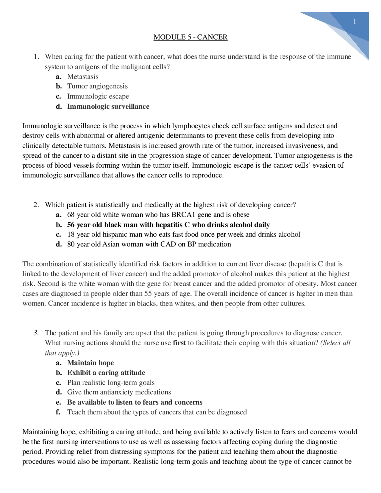 Nurs 4385 Evolve Ah Exam 2 Questions And Answers Graded A Exams Nursing