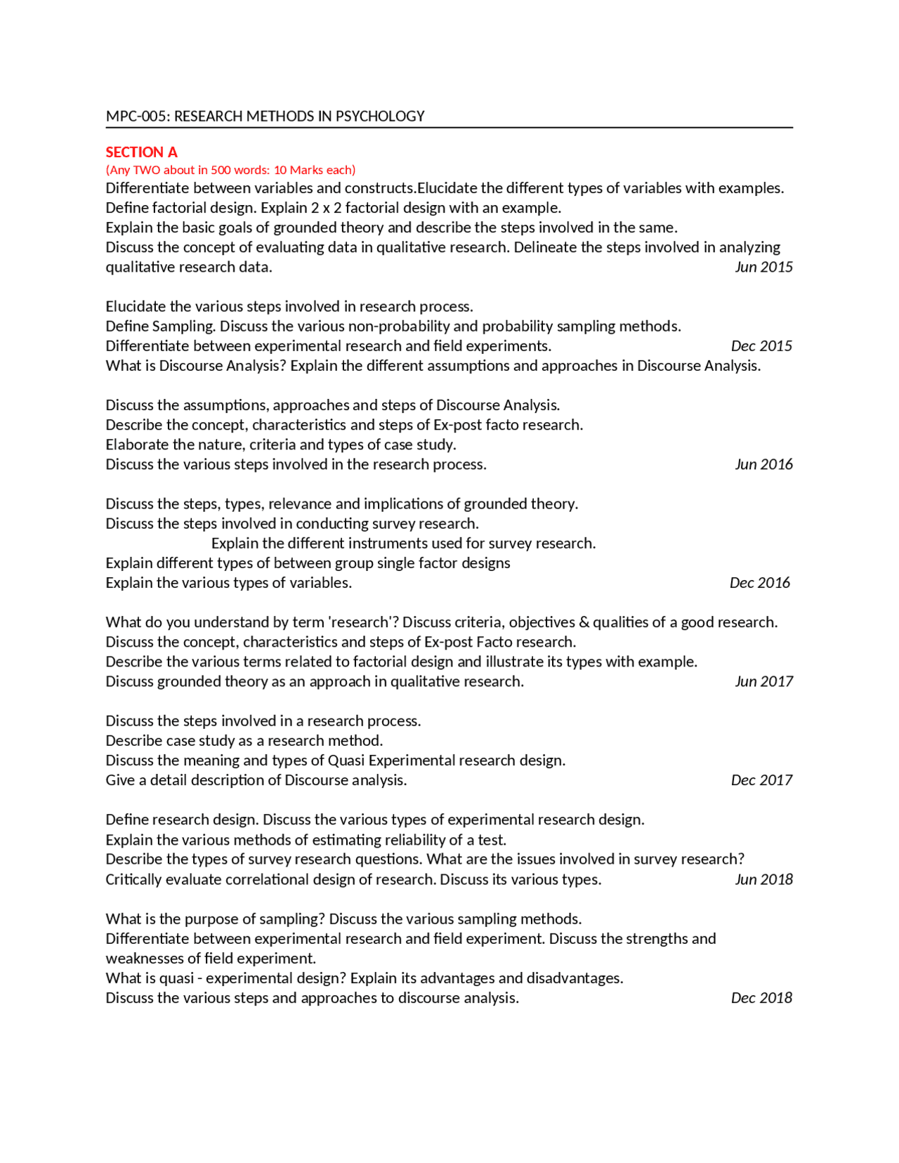 Mapc 1st Year Assignments Summaries Psychology Docsity