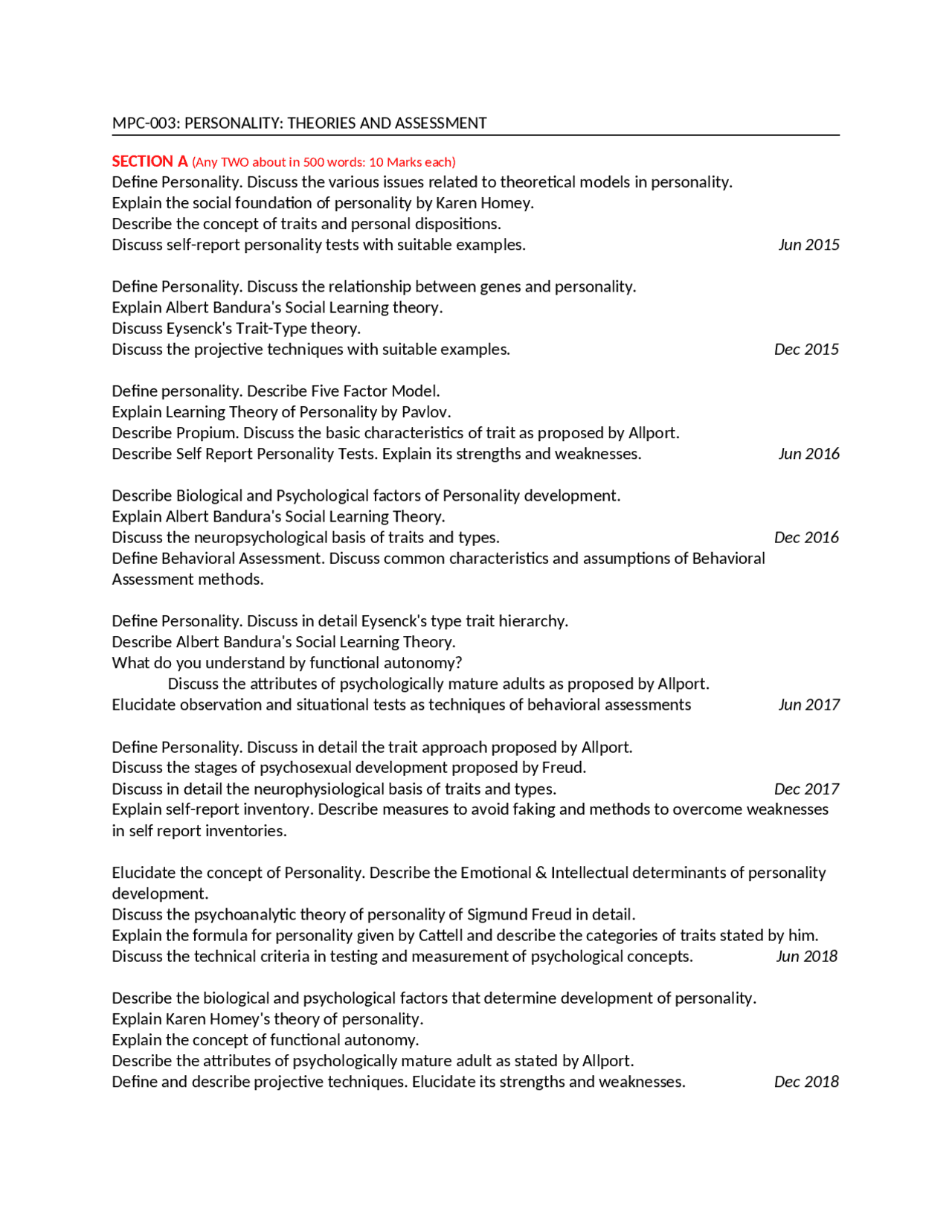 Mapc 1st Assignment Summaries Psychology Docsity