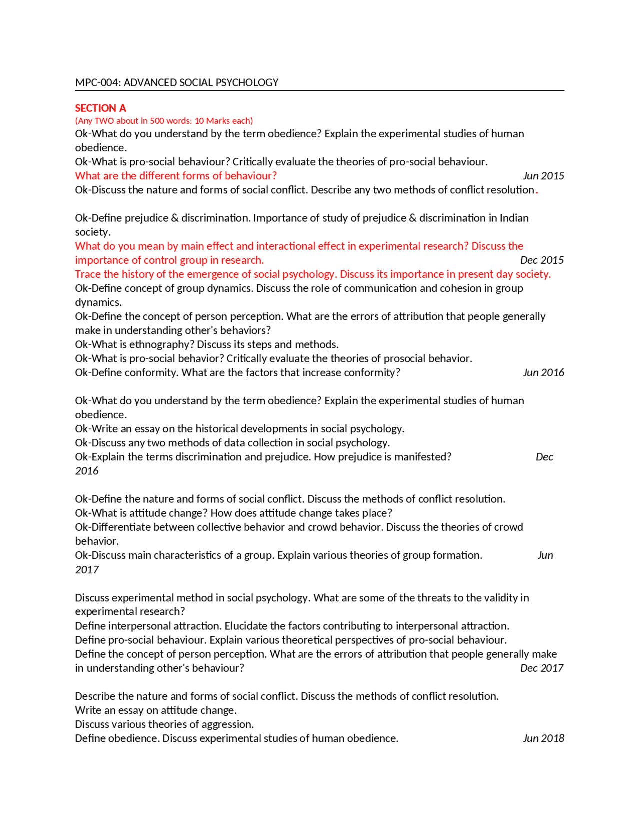 Mapc 1st Assignment Summaries Psychology Docsity
